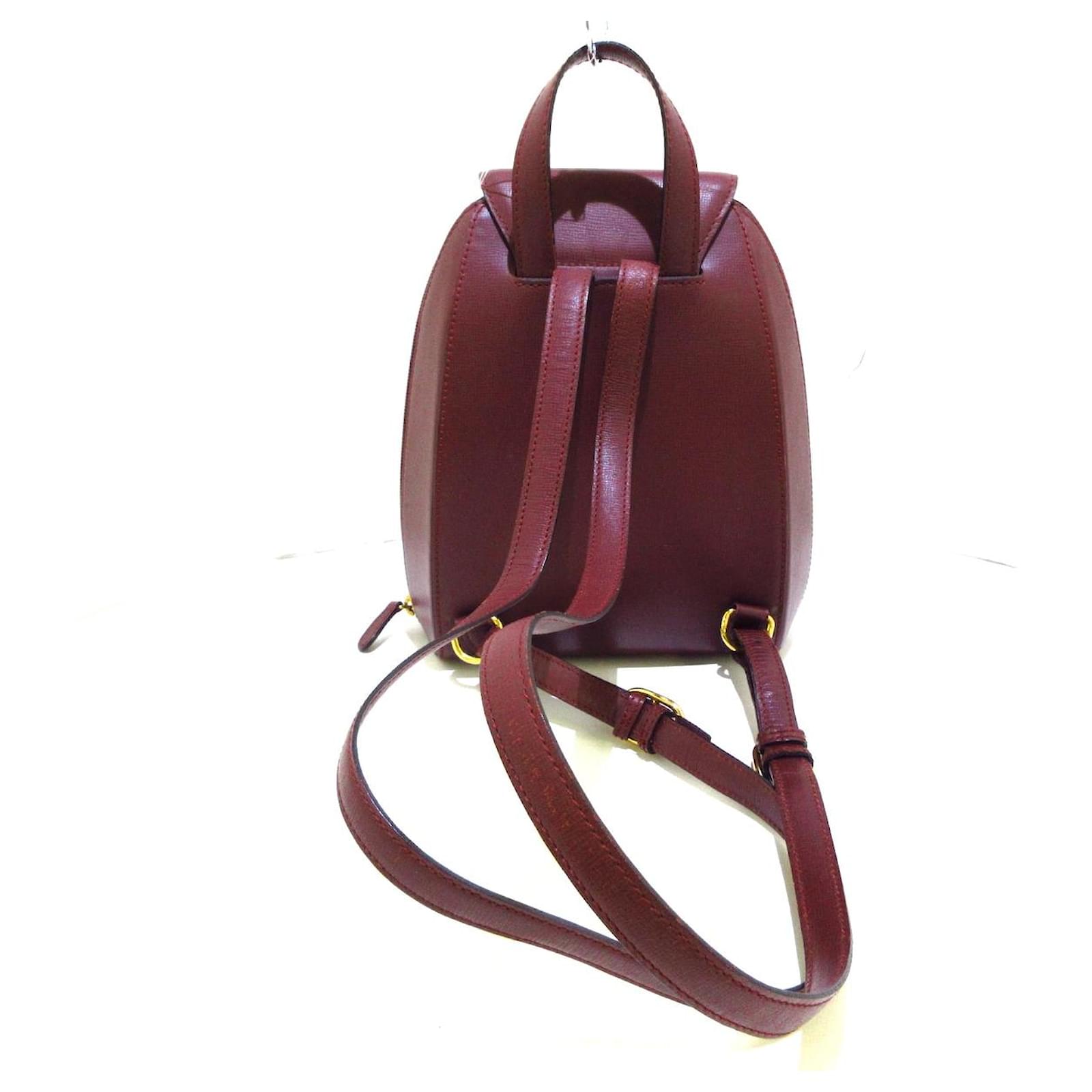 Cartier backpack Leather ref.407495 - Joli Closet