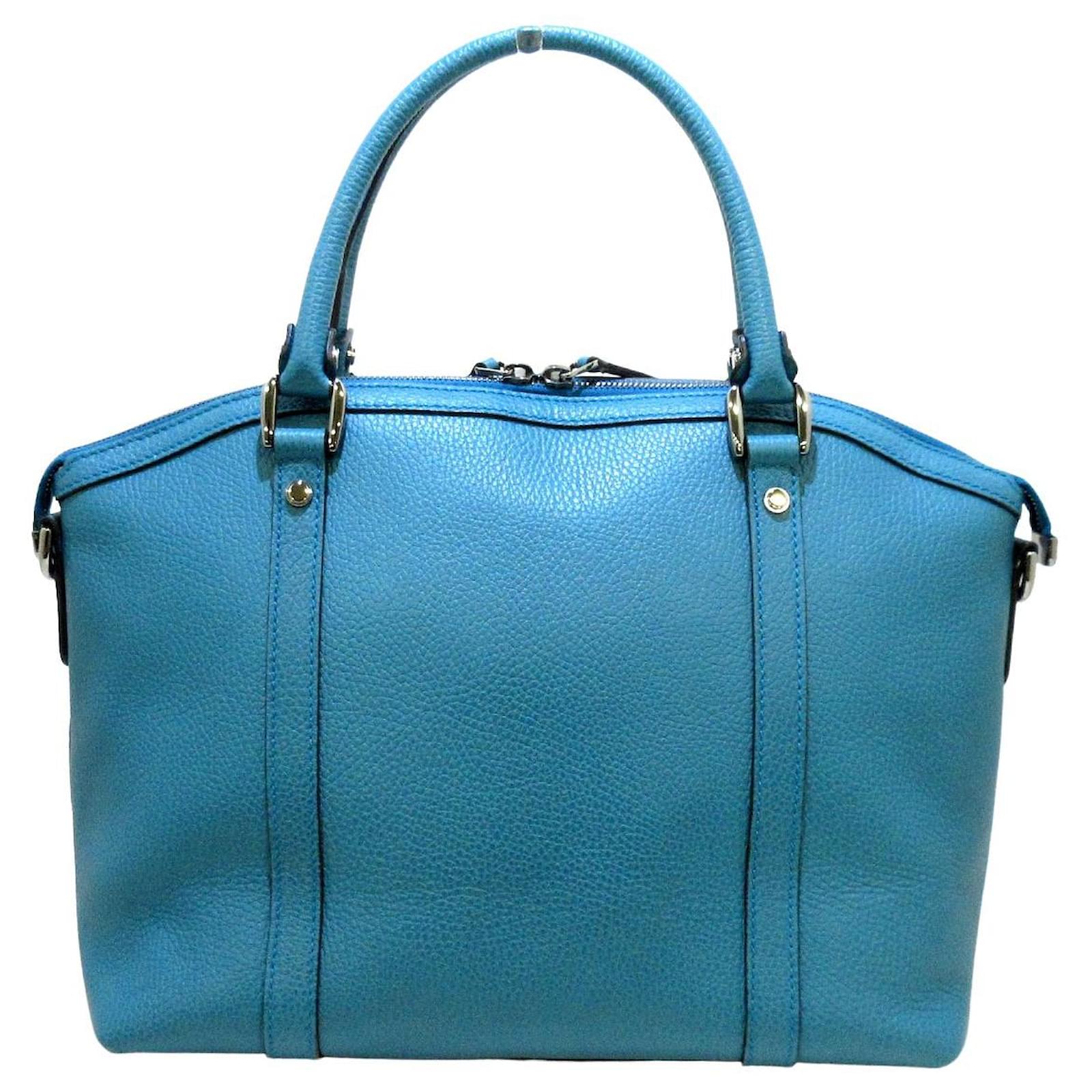 Gucci handbag Blue Leather ref.408990 - Joli Closet