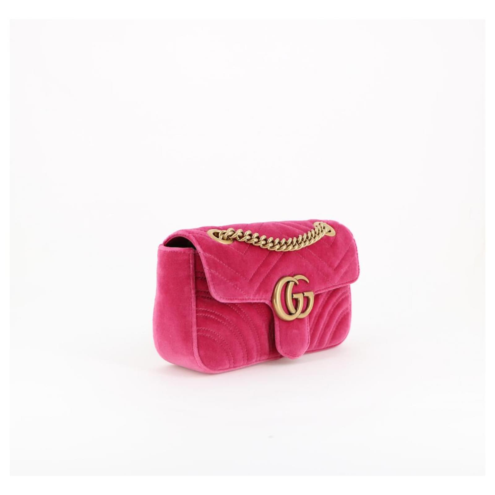 GUCCI MARMONT Fuschia Velvet ref.409851 - Joli Closet