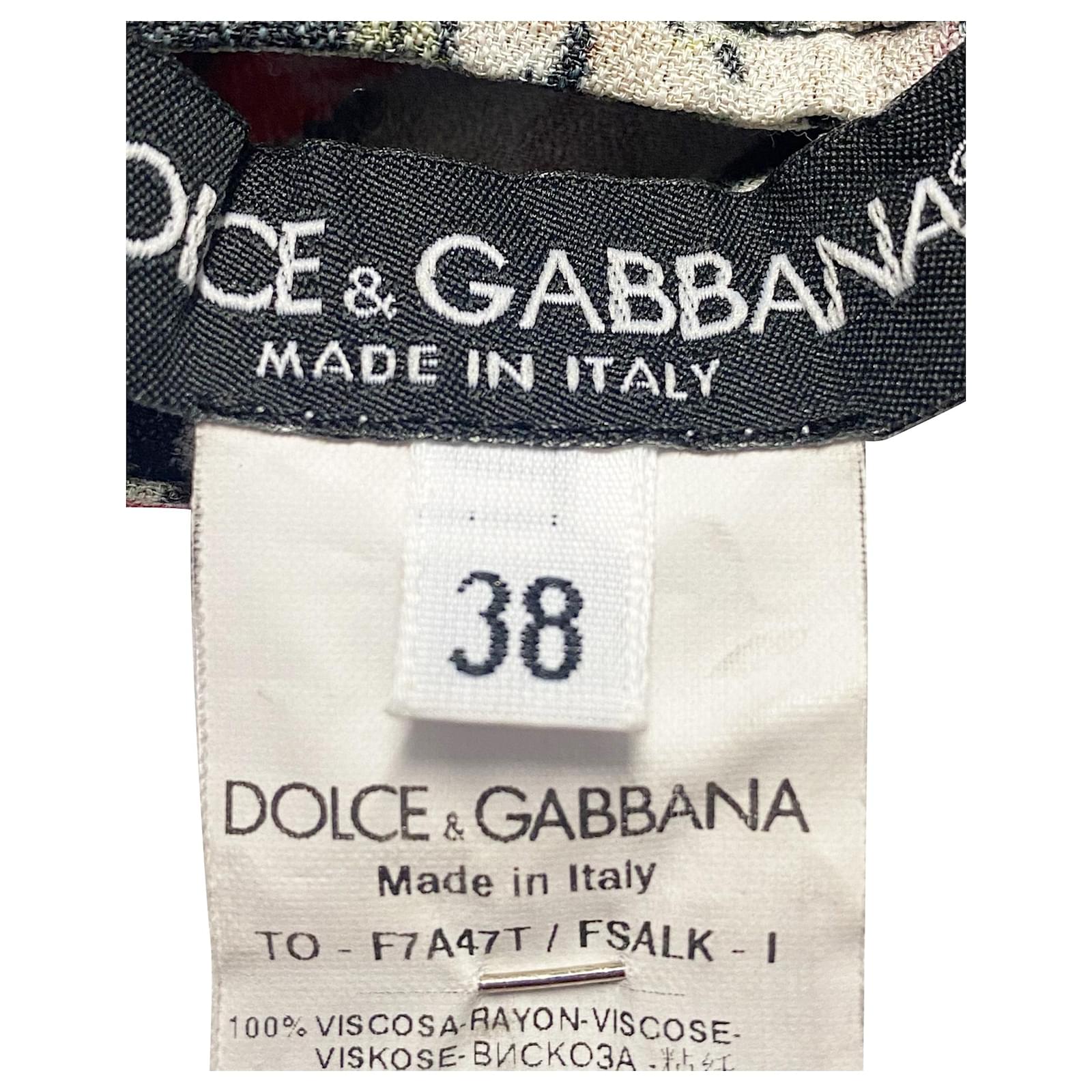 Chemise Florale Dolce & Gabbana en Viscose Noire Multicolore ref.410070 ...