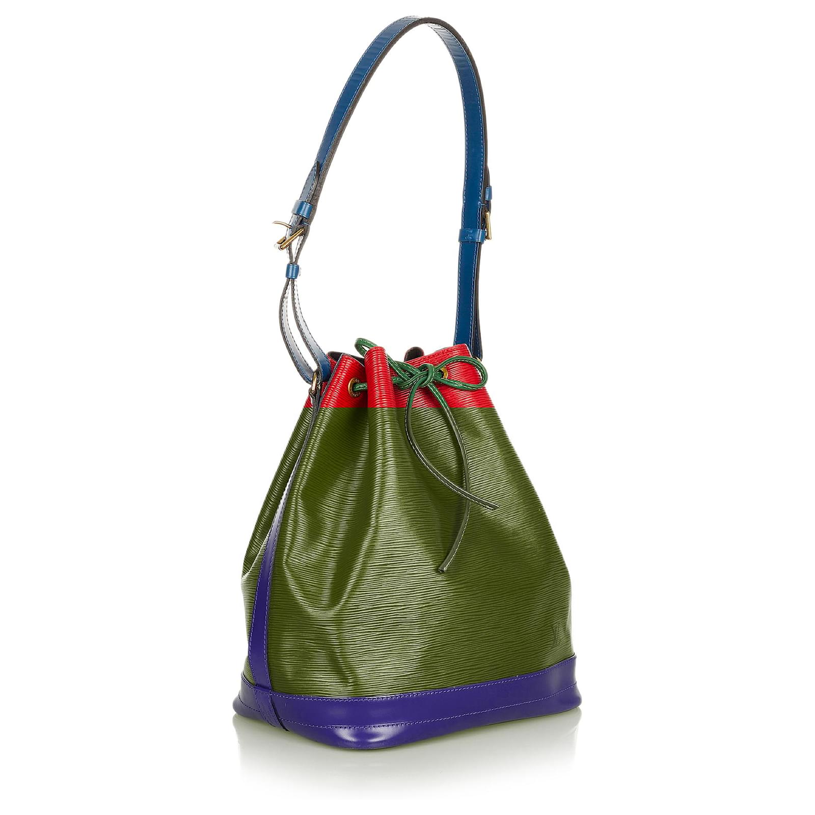 Louis Vuitton Rouge Epi Tricolore Noe Cuir Multicolore ref.413185 ...