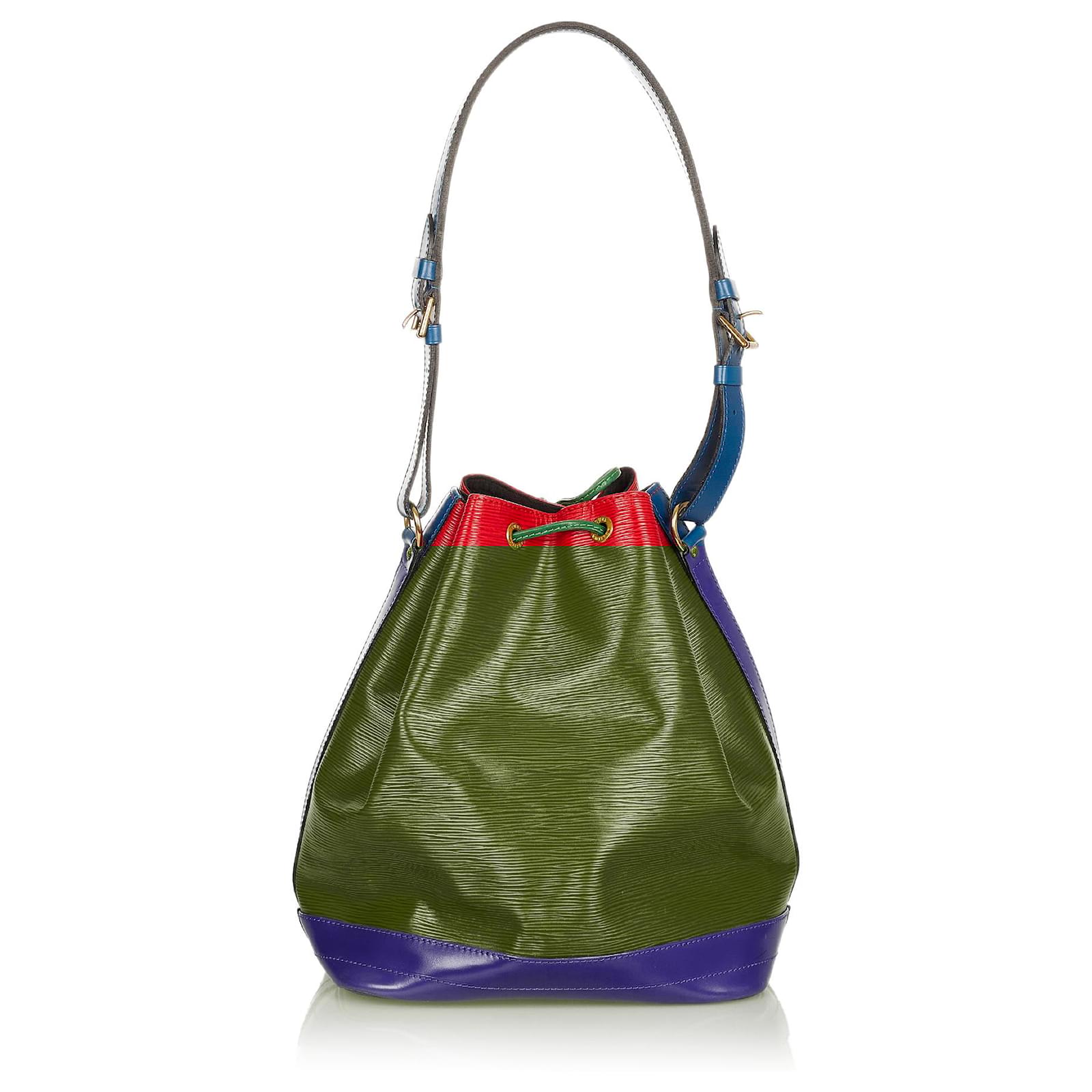 Louis Vuitton Rouge Epi Tricolore Noe Cuir Multicolore ref.413185 ...