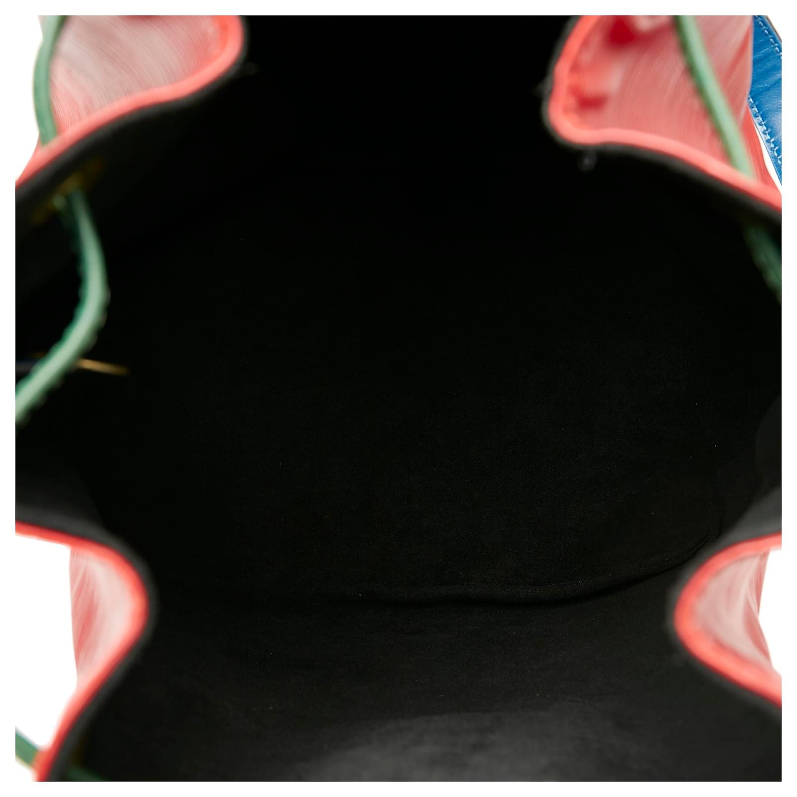 Louis Vuitton Rouge Epi Tricolore Noe Cuir Multicolore ref.413185 ...