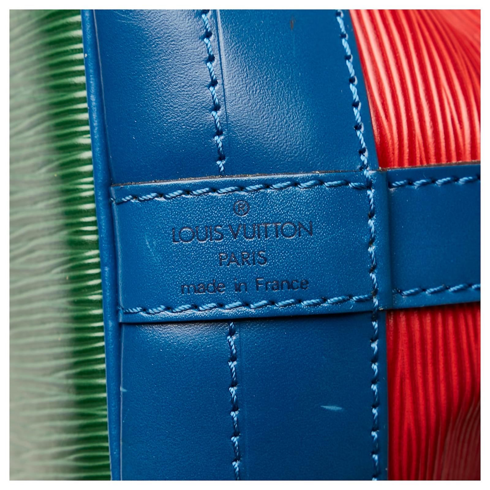 Louis Vuitton Rouge Epi Tricolore Noe Cuir Multicolore ref.413185 ...