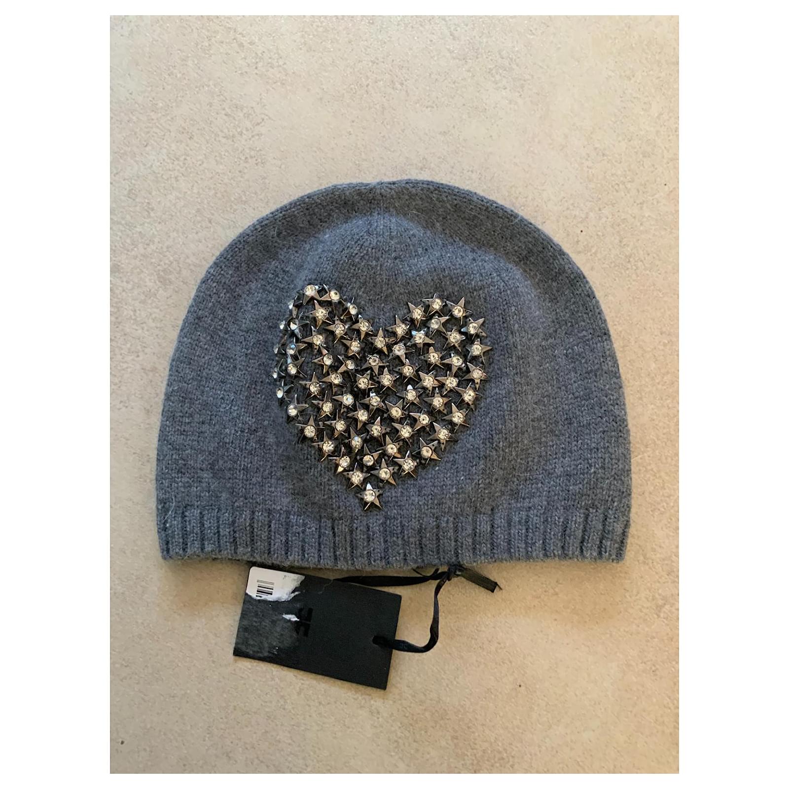 Elisabetta Franchi Hats Dark grey Wool ref.414063 - Joli Closet