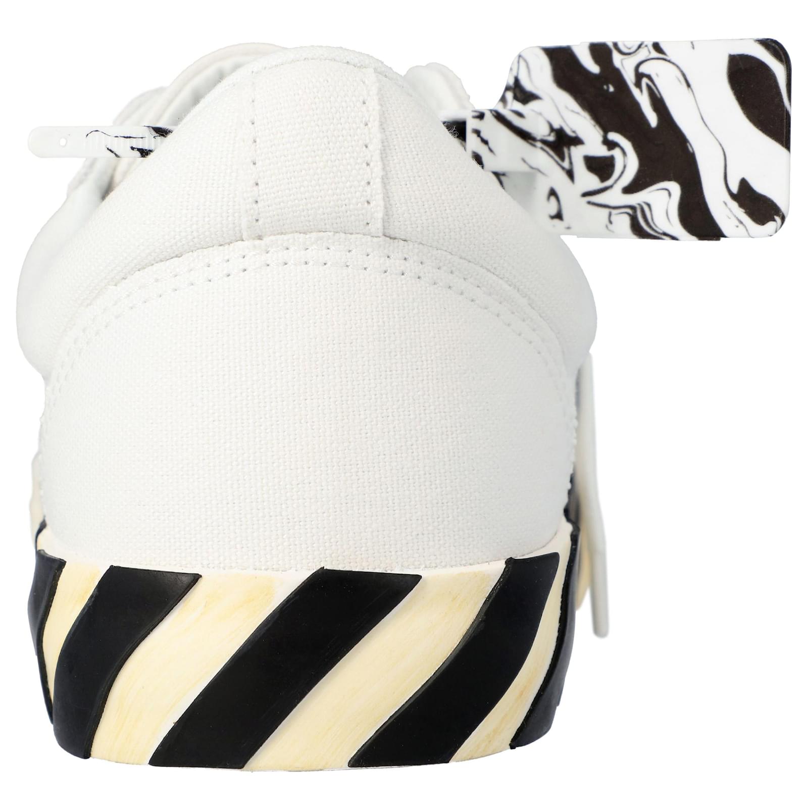 Off White Baskets Off-White Low Vulcanised Coton Blanc ref.415510 ...