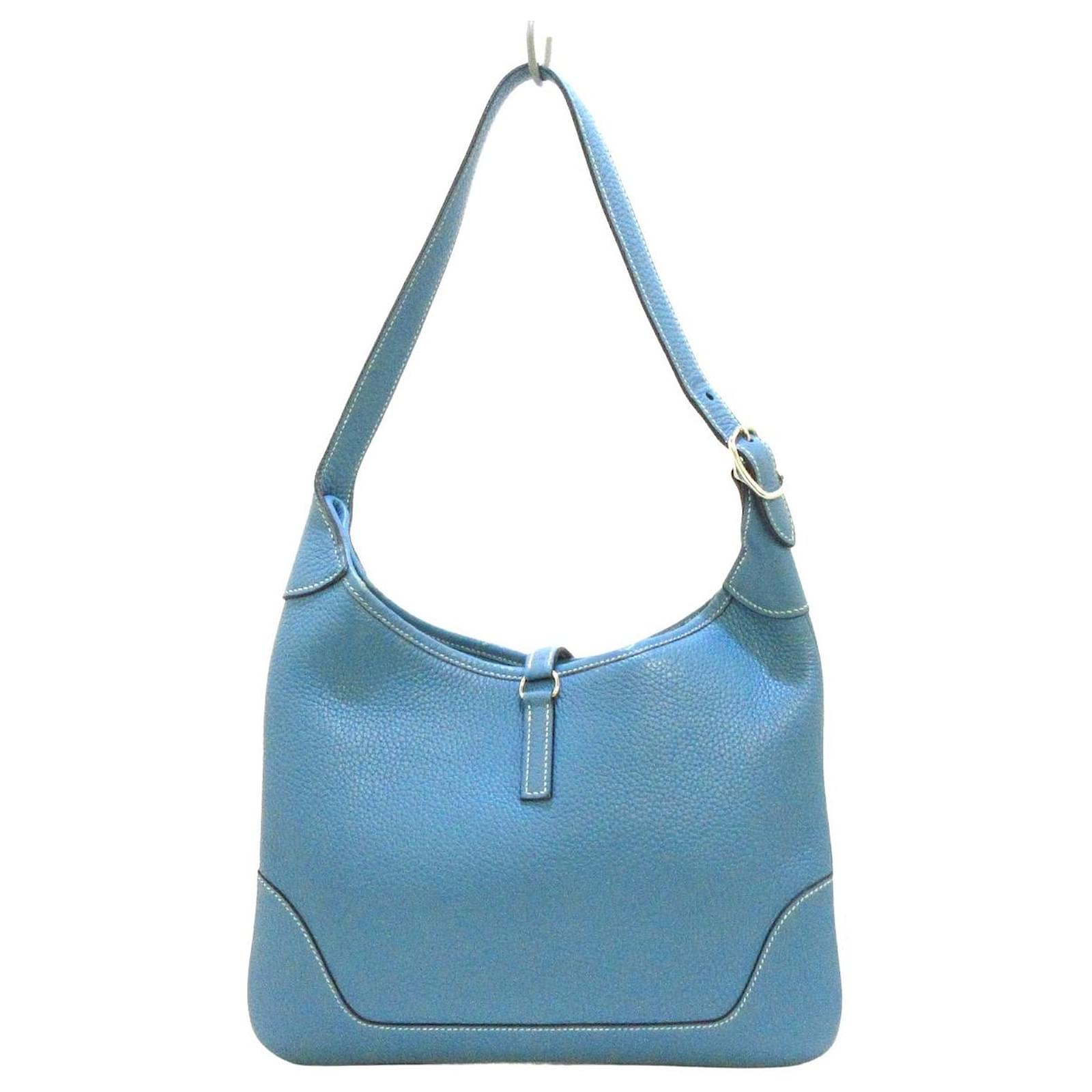Hermès Trim Light blue Leather ref.416570 - Joli Closet