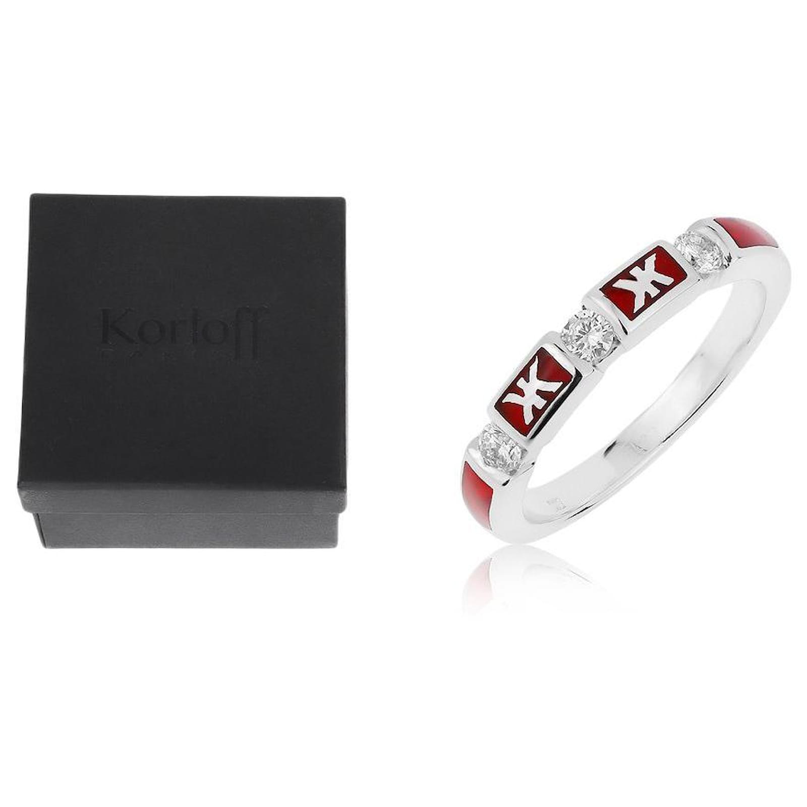 Autre Marque Bague avec émail Korloff ref.418087 - Joli Closet