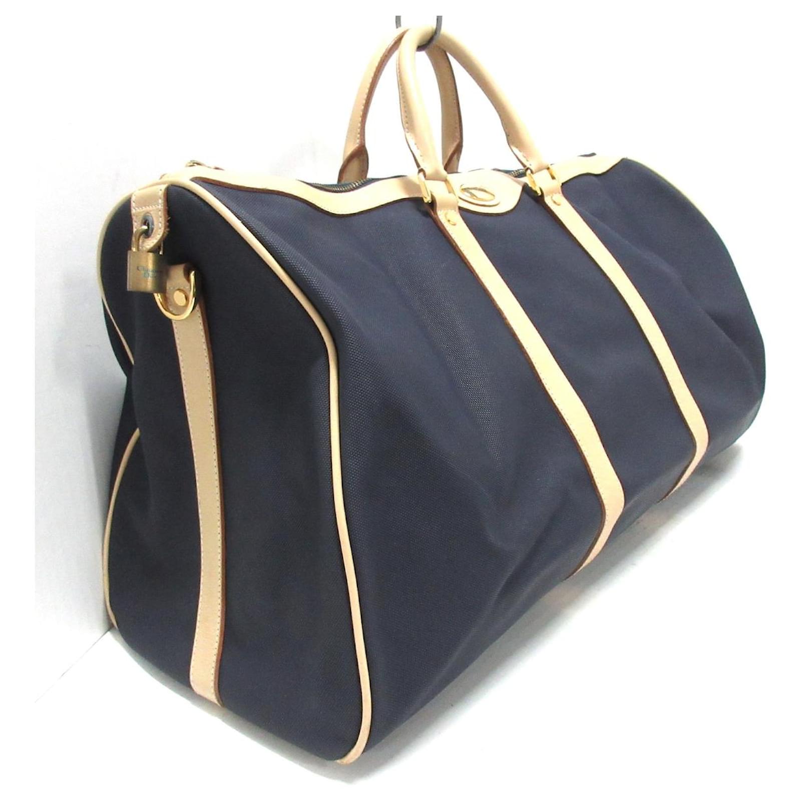 Dior Travel bag Navy blue Cloth ref.422715 - Joli Closet