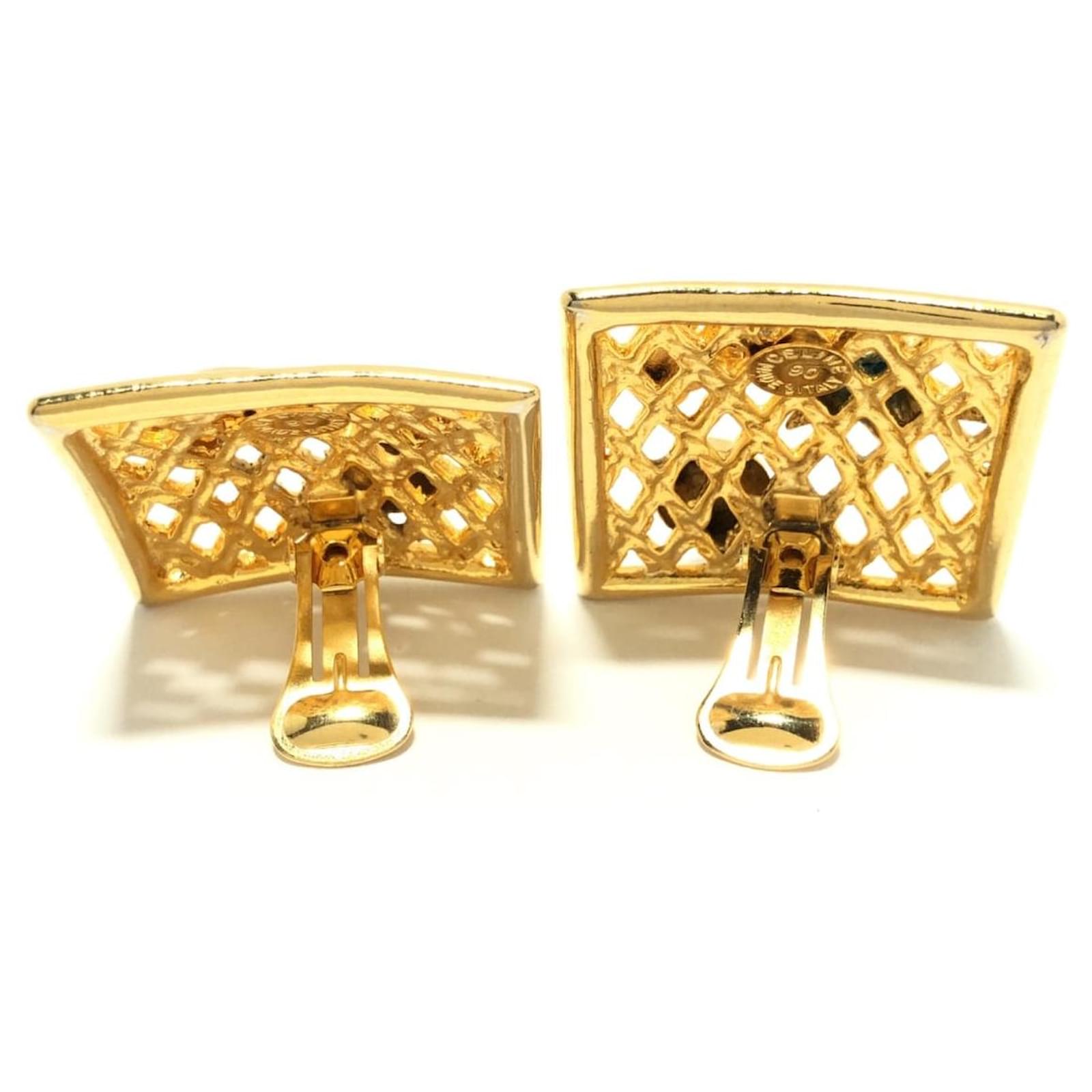 Boucle d'oreille Céline Métal Doré ref.423007 - Joli Closet