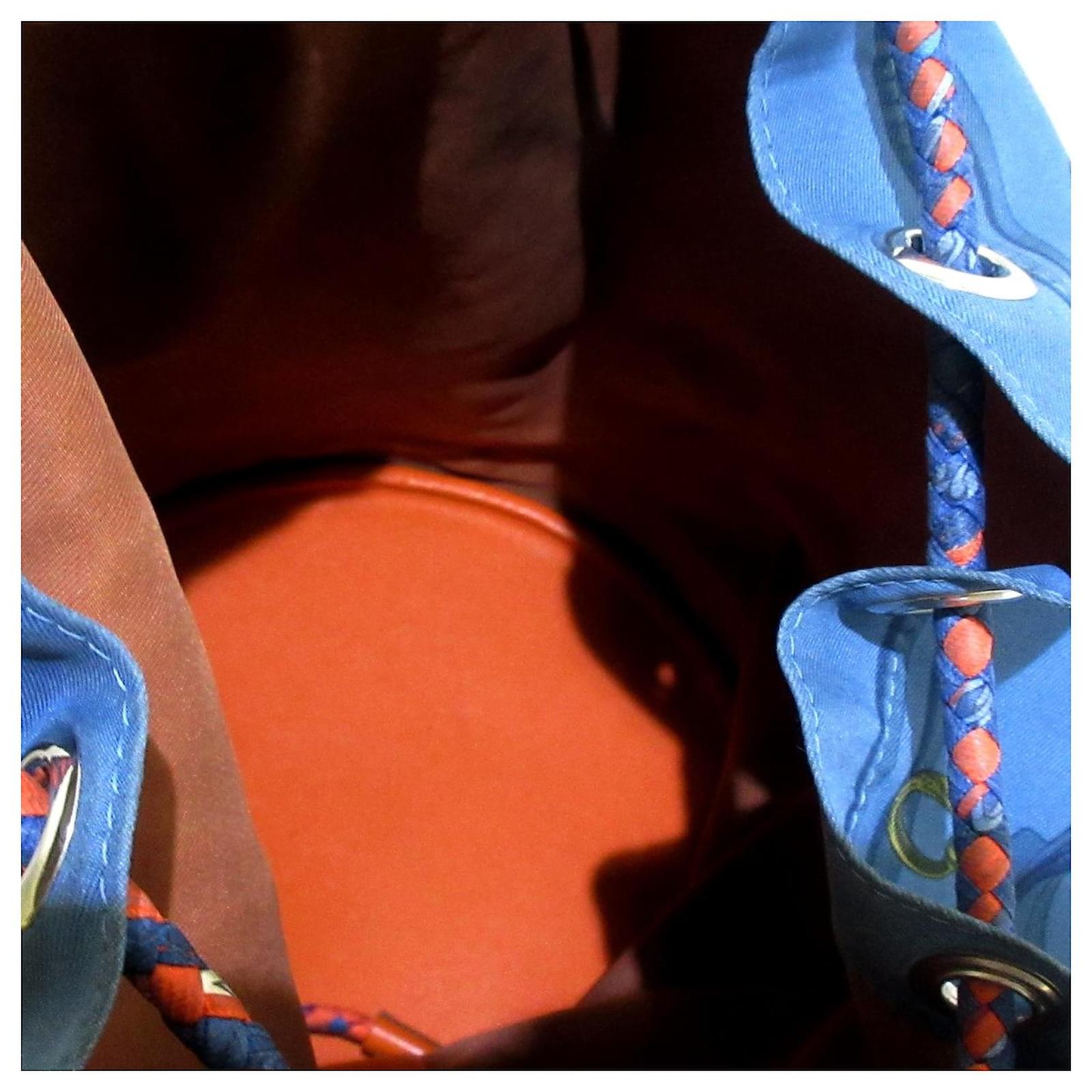 Hermès Backpack Navy blue Silk ref.423678 - Joli Closet