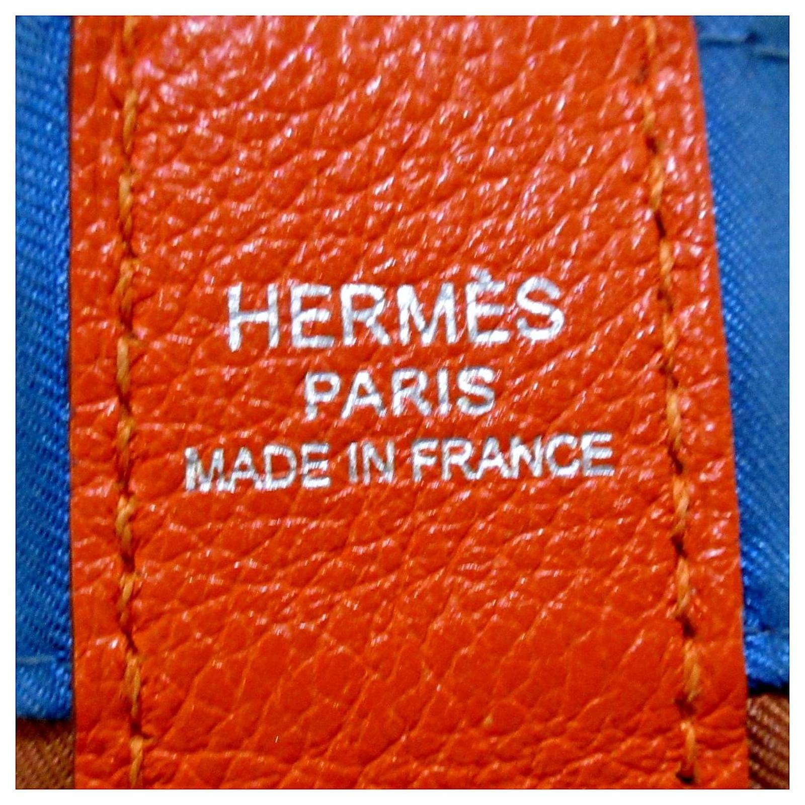 Hermès Backpack Navy blue Silk ref.423678 - Joli Closet