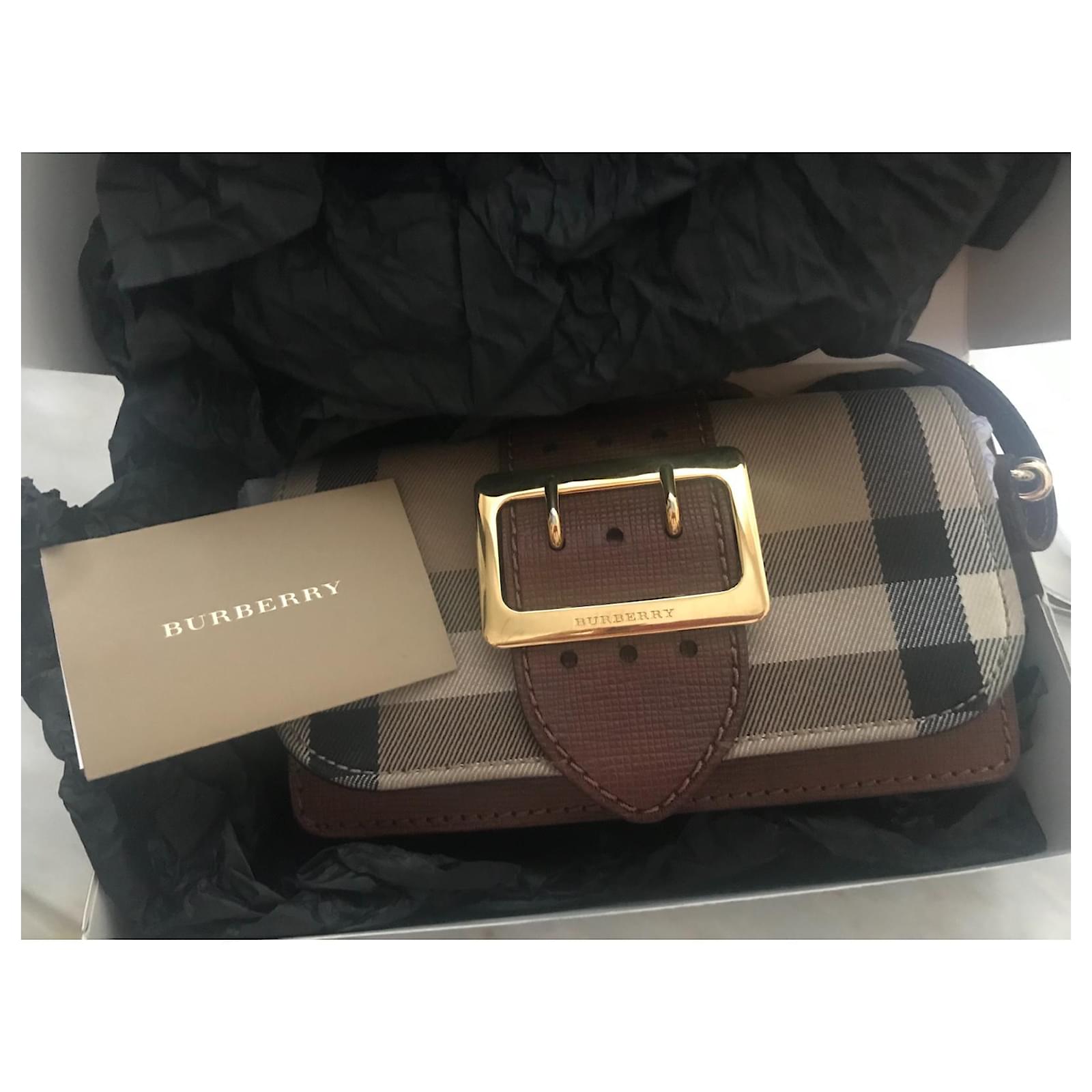 Burberry madison Beige Leder Tuch ref.427169 - Joli Closet