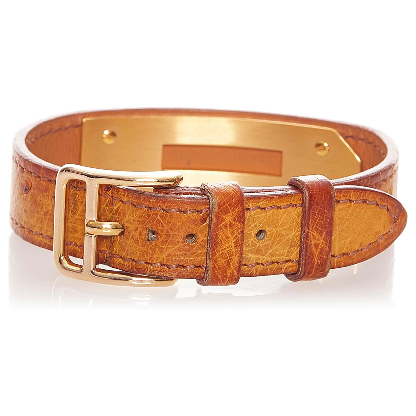 Hermès Hermes Brown Kelly Watch Strap Golden Light brown Leather Metal ...