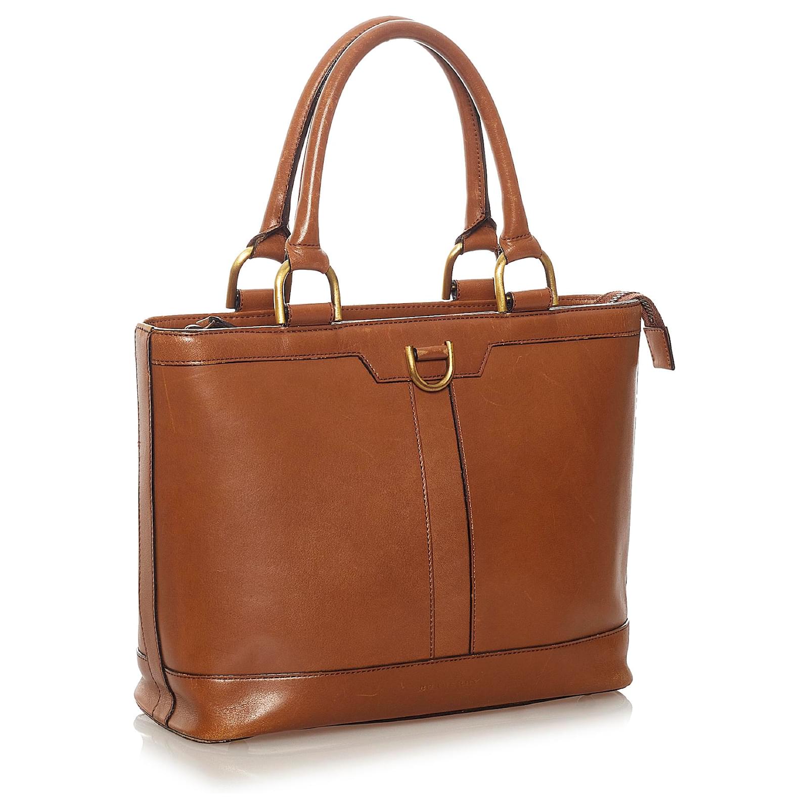 Burberry Brown Leather Handbag Pony-style calfskin ref.435300 - Joli Closet