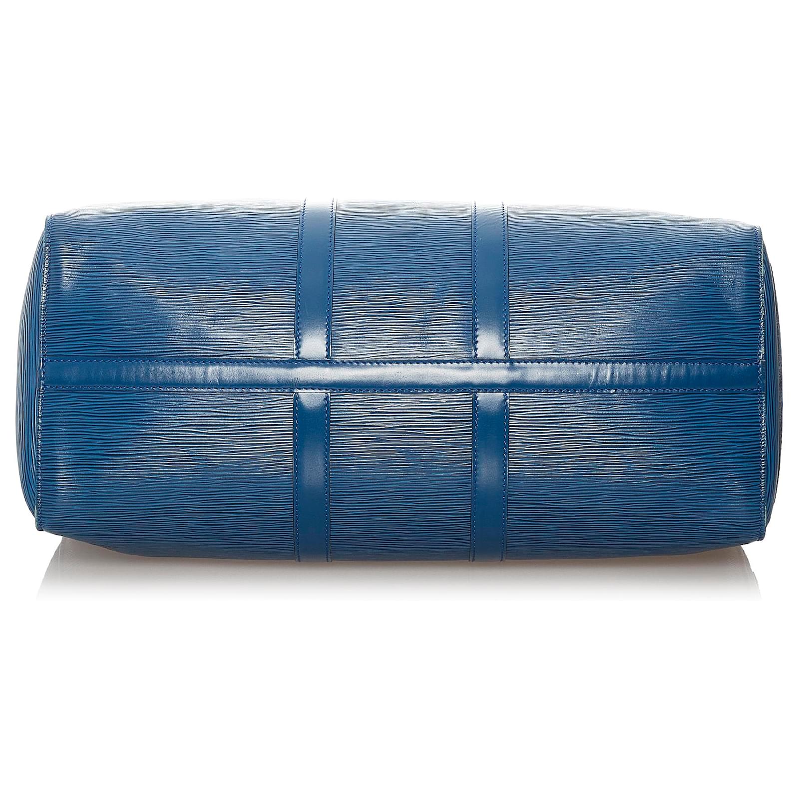 Louis Vuitton Blue Epi Keepall 45 Leather ref.437311 - Joli Closet