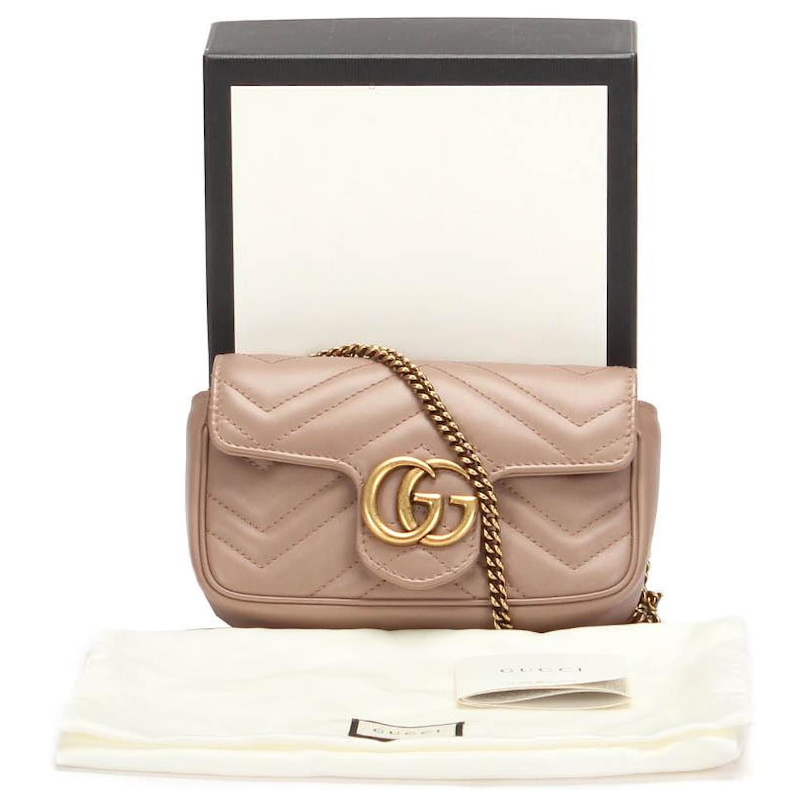 GUCCI MARMONT Beige Leather ref.437865 - Joli Closet