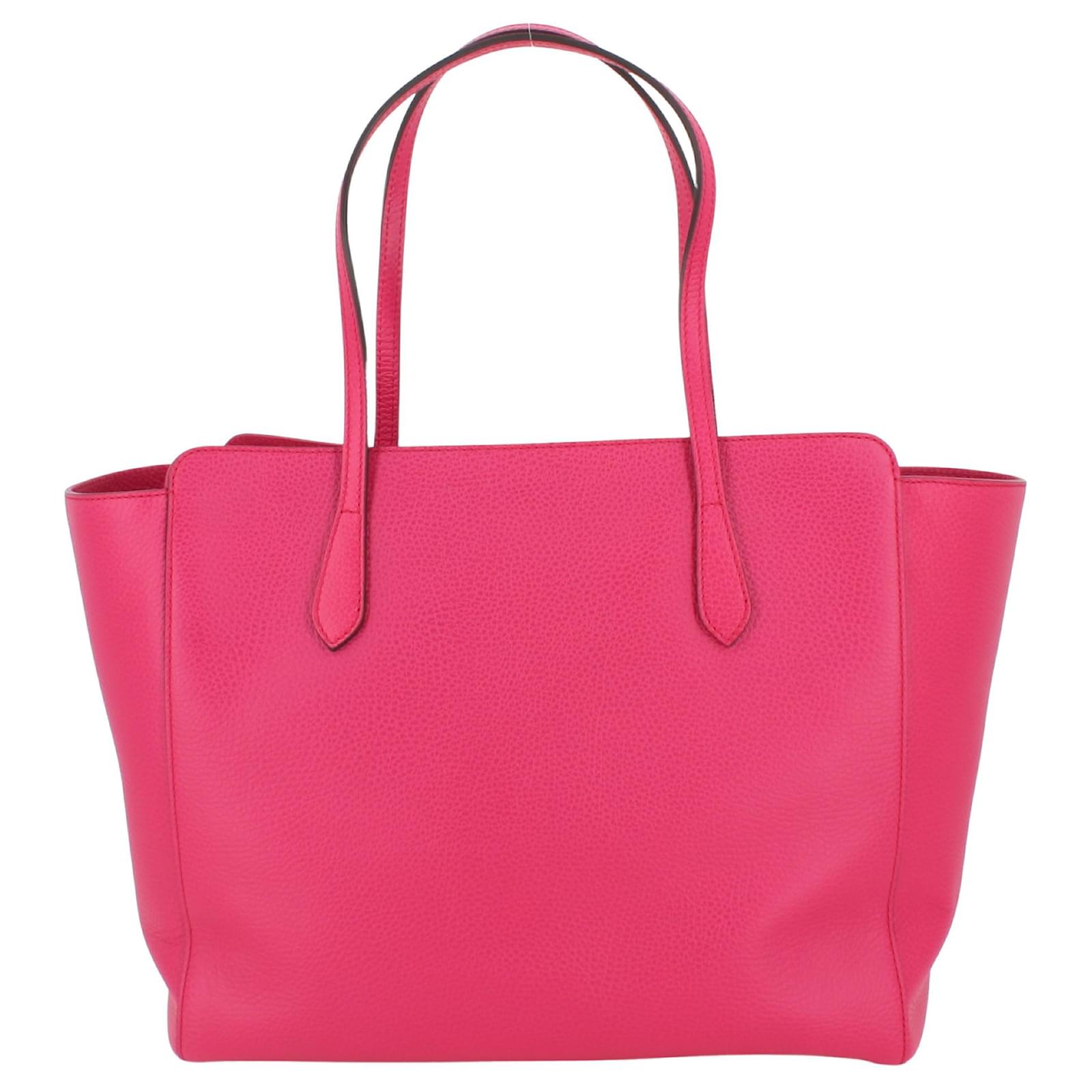 Gucci Swing Fuschia Leather ref.438734 - Joli Closet