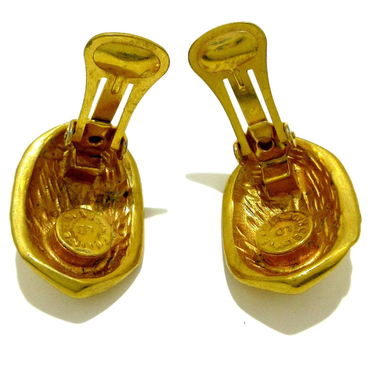 Boucle d'oreille Céline Métal Doré ref.440135 - Joli Closet