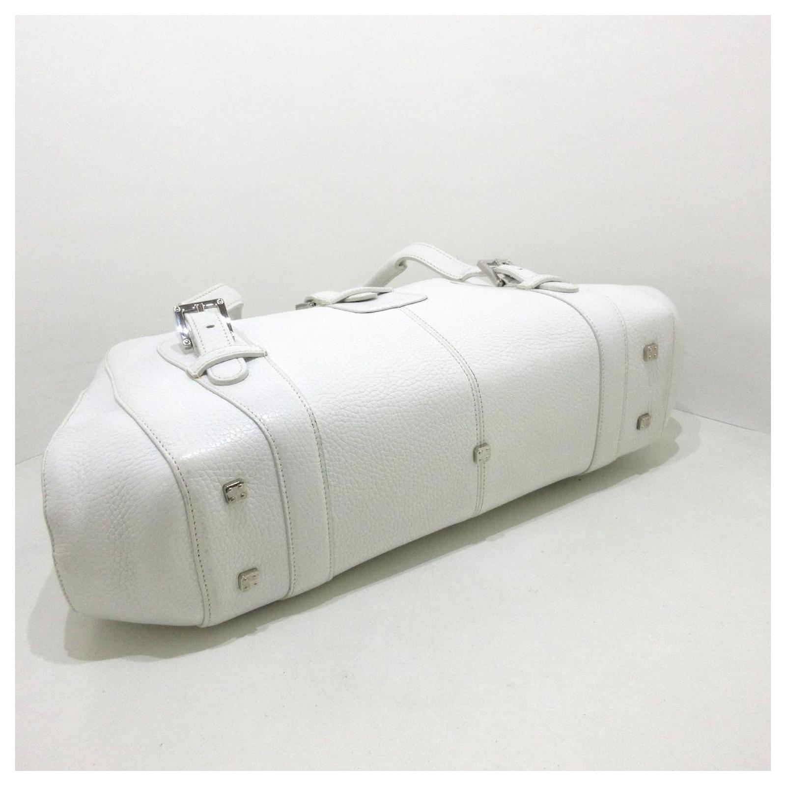 Loewe Handbag White Leather ref.441172 - Joli Closet