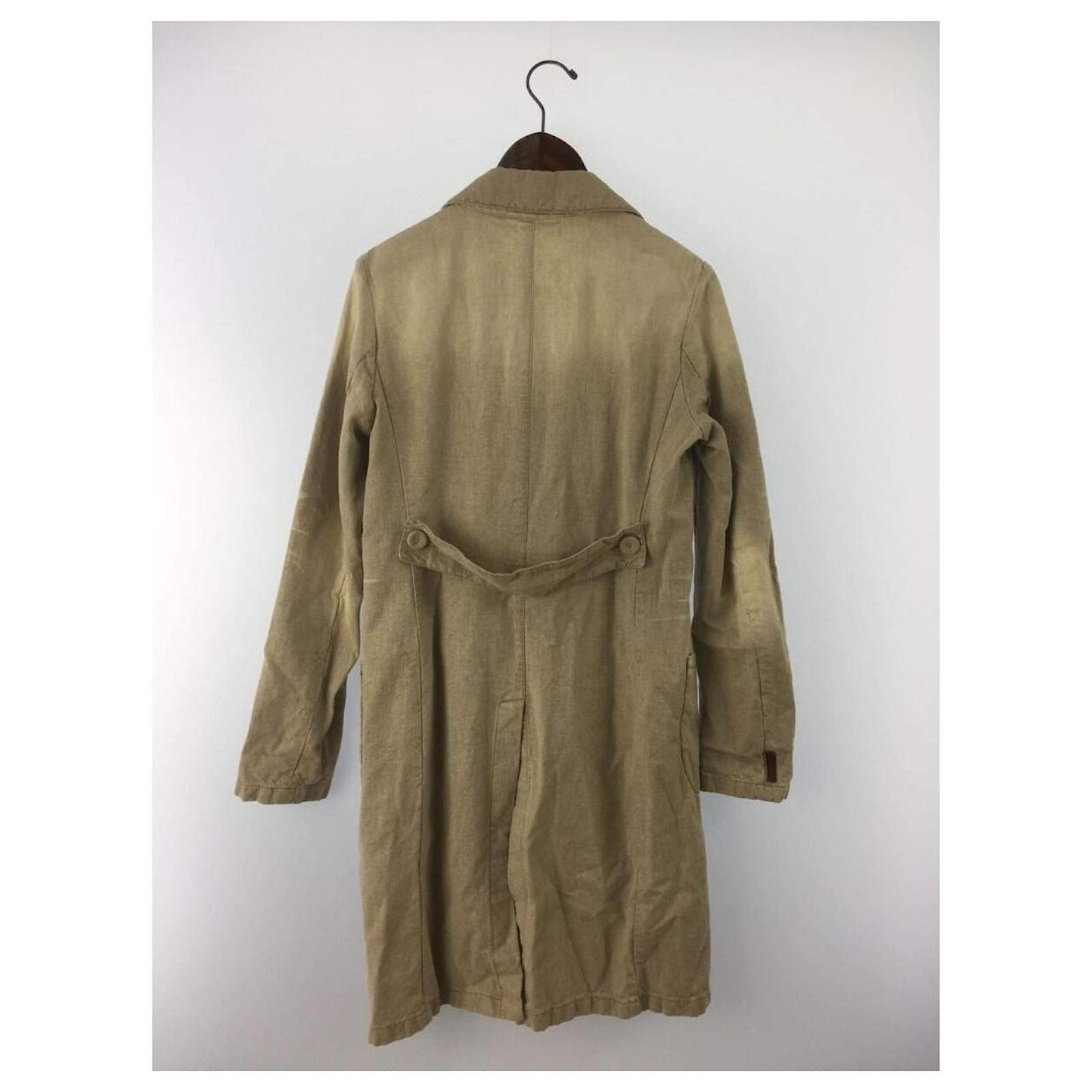 Prada Coats, Outerwear Beige Linen ref.441913 - Joli Closet