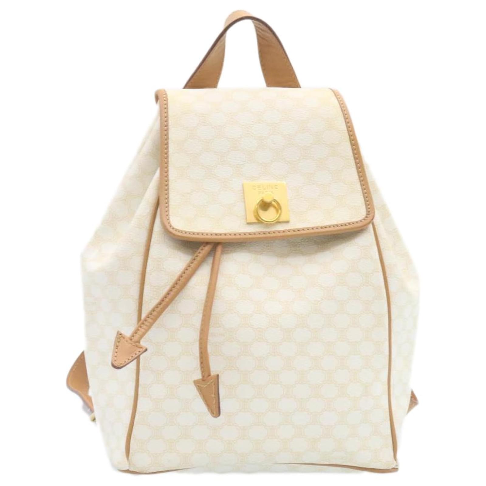 Céline Backpack White Cloth ref.448529 - Joli Closet