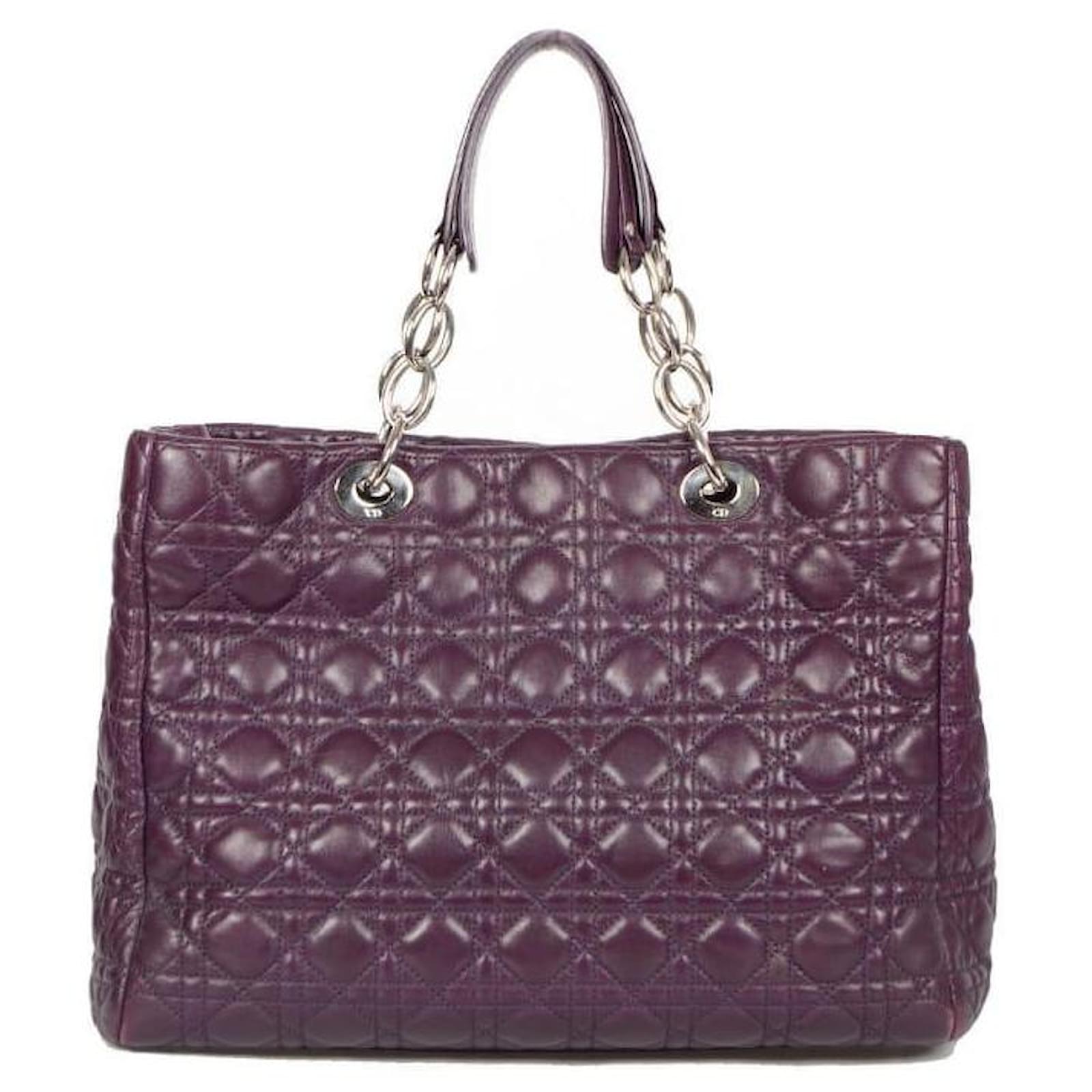 Cannage Christian Dior shopping bag Leather ref.451374 - Joli Closet