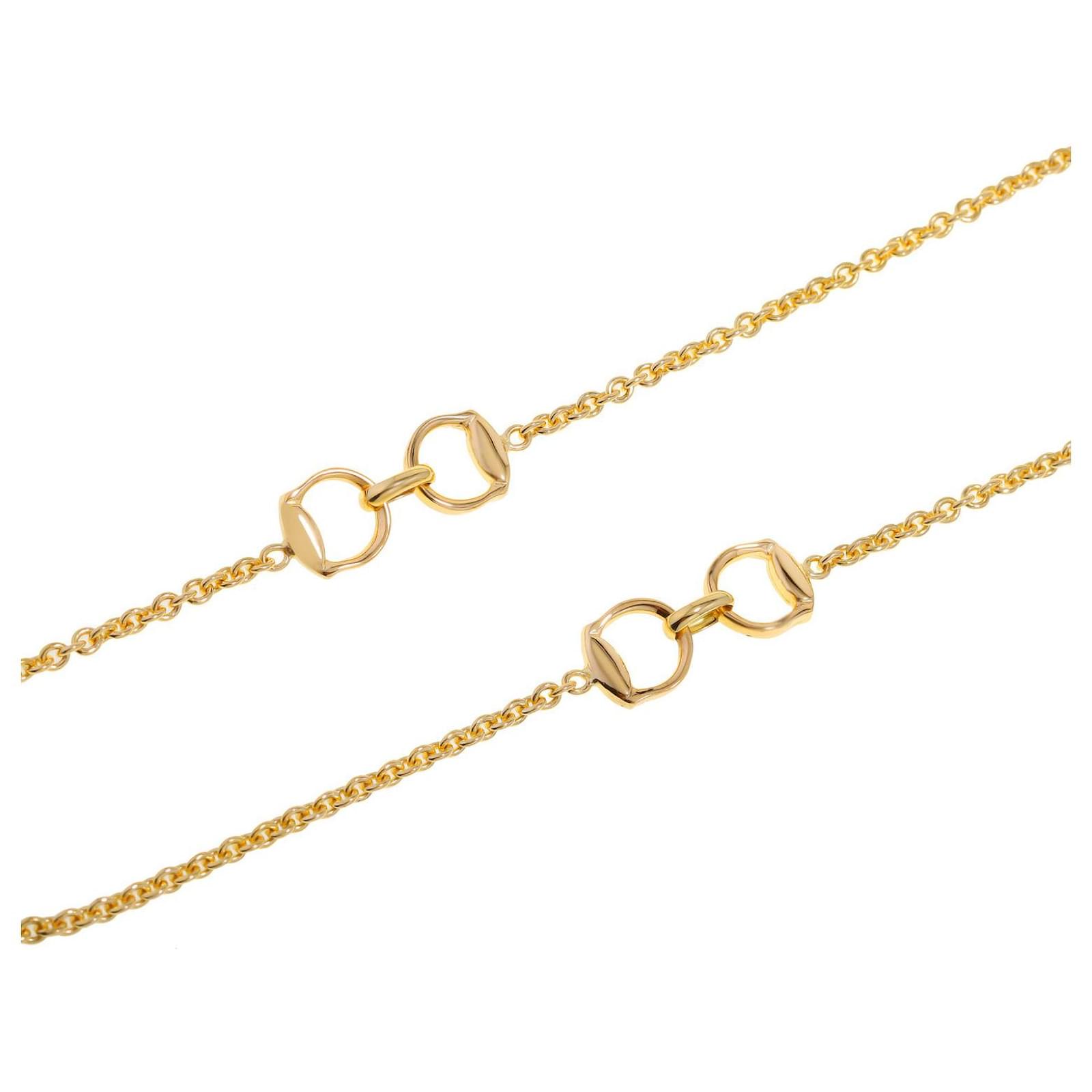 Roberto Coin Horse Bit Original Gold Necklace ref.451600 - Joli Closet