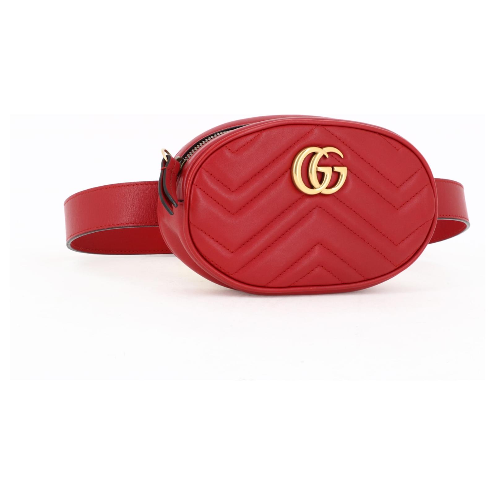GUCCI MARMONT Cuir Rouge ref.455914 - Joli Closet