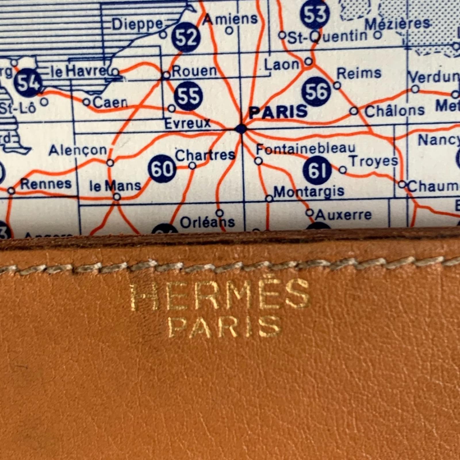 Atlas Hermès Hermes Vintage Circa 1959 Porta-mapas de viagem para ...