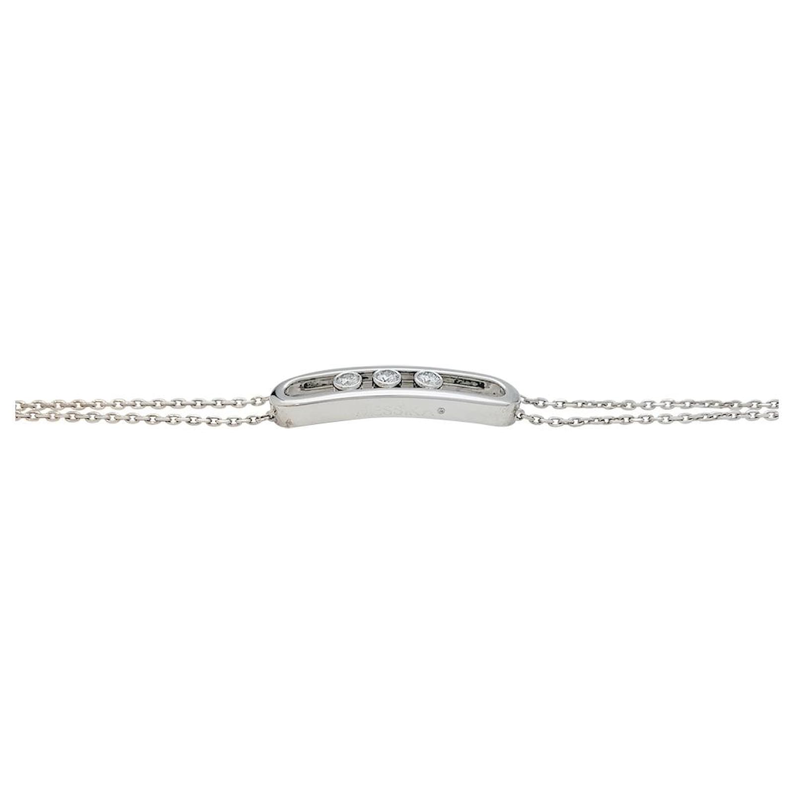 Bracelet Messika, "Classic Movement", WHITE GOLD, diamants. Diamond ref ...