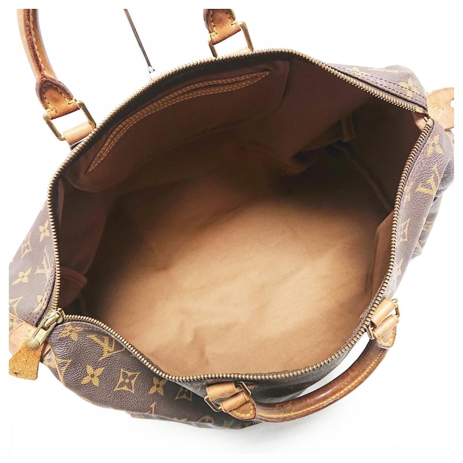 Louis Vuitton Speedy 40 Brown Cloth ref.457652 - Joli Closet
