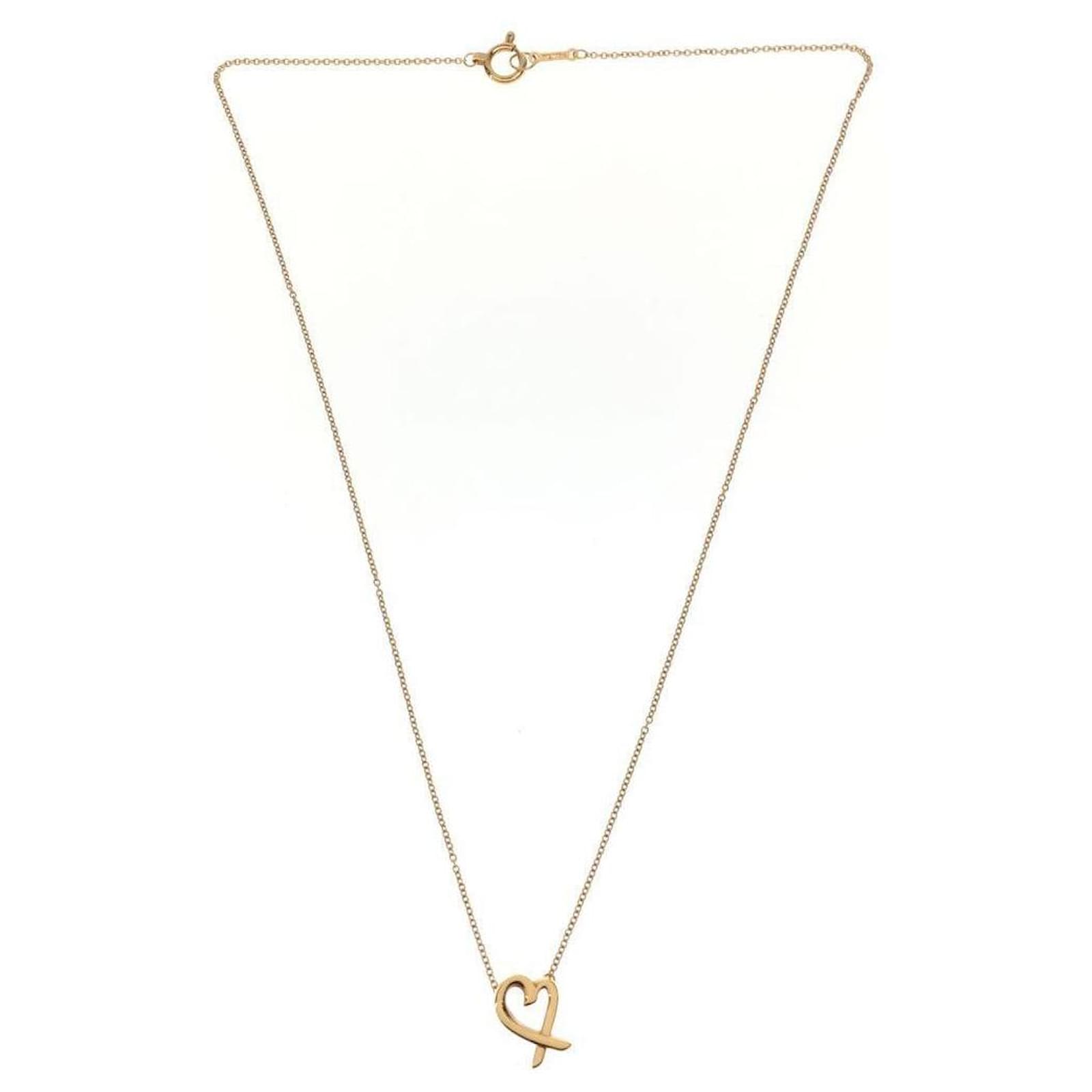 TIFFANY & CO. Paloma Picasso / Rubbing Heart Pendant / AU750 / K18 ...