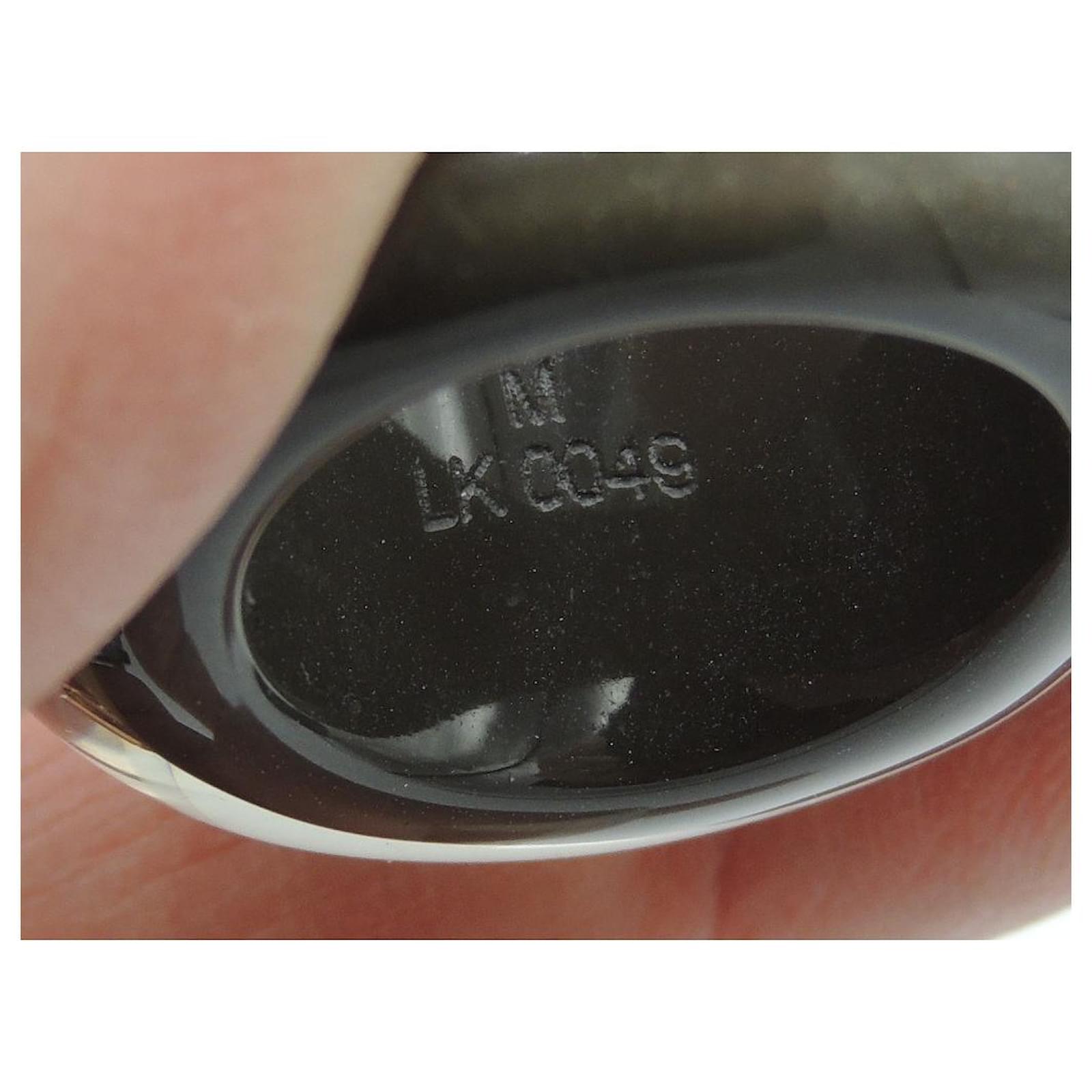 LOUIS VUITTON BAGUE INCLUSION TAILLE 52 Résine Taupe ref.462022 - Joli ...