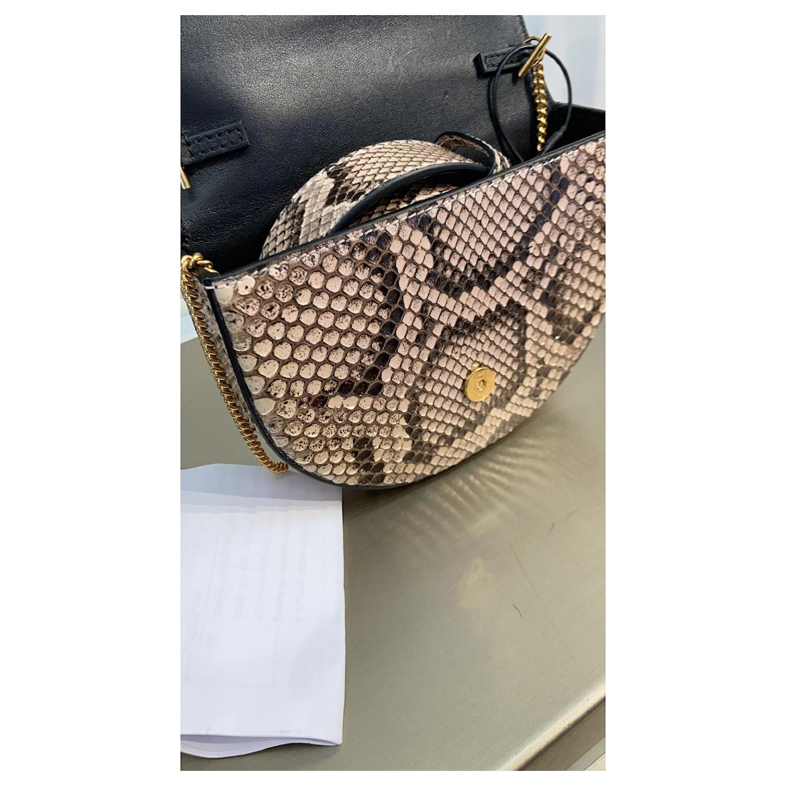 Versace bag virtus in python new Silvery ref.462609 - Joli Closet