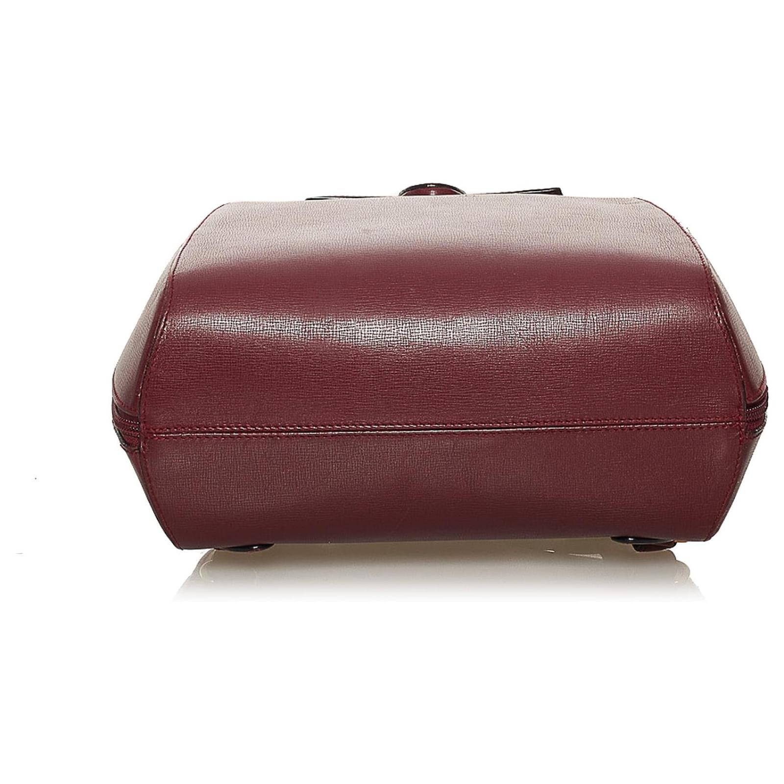 Cartier Red Must de Cartier Leather Backpack Dark red Pony-style ...