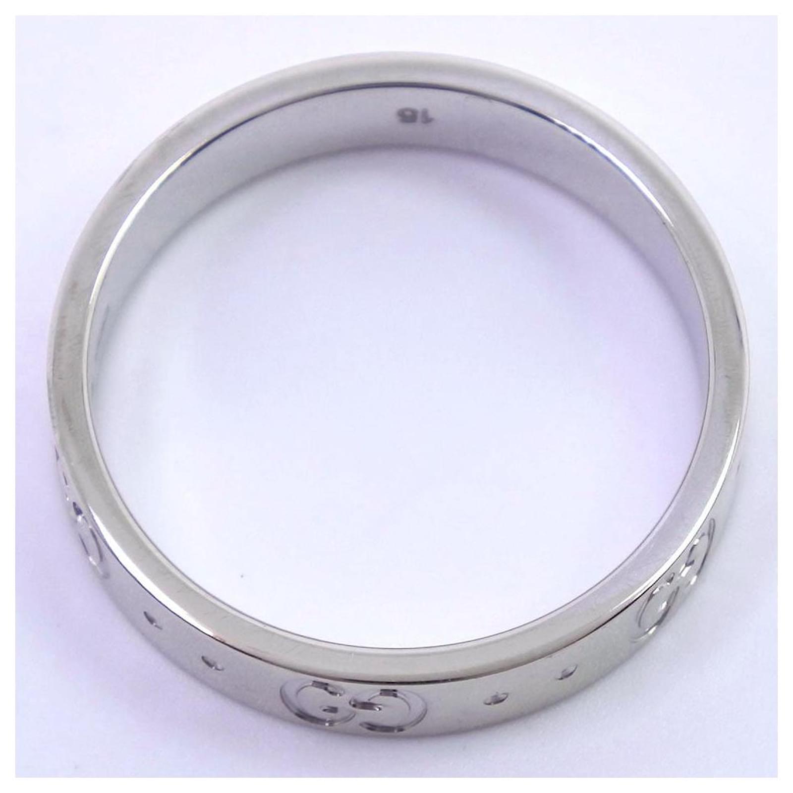 Gucci ring Silvery White gold ref.464430 - Joli Closet
