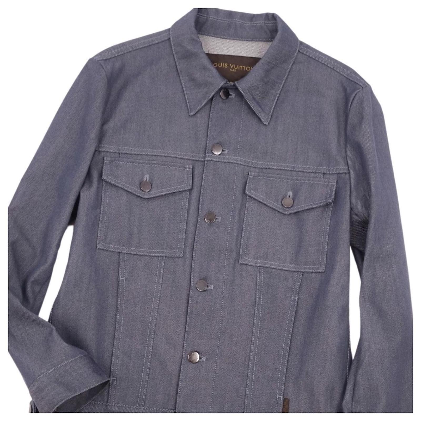 [Used] Louis Vuitton LOUIS VUITTON Jacket Wool Cotton Denim Tracker ...