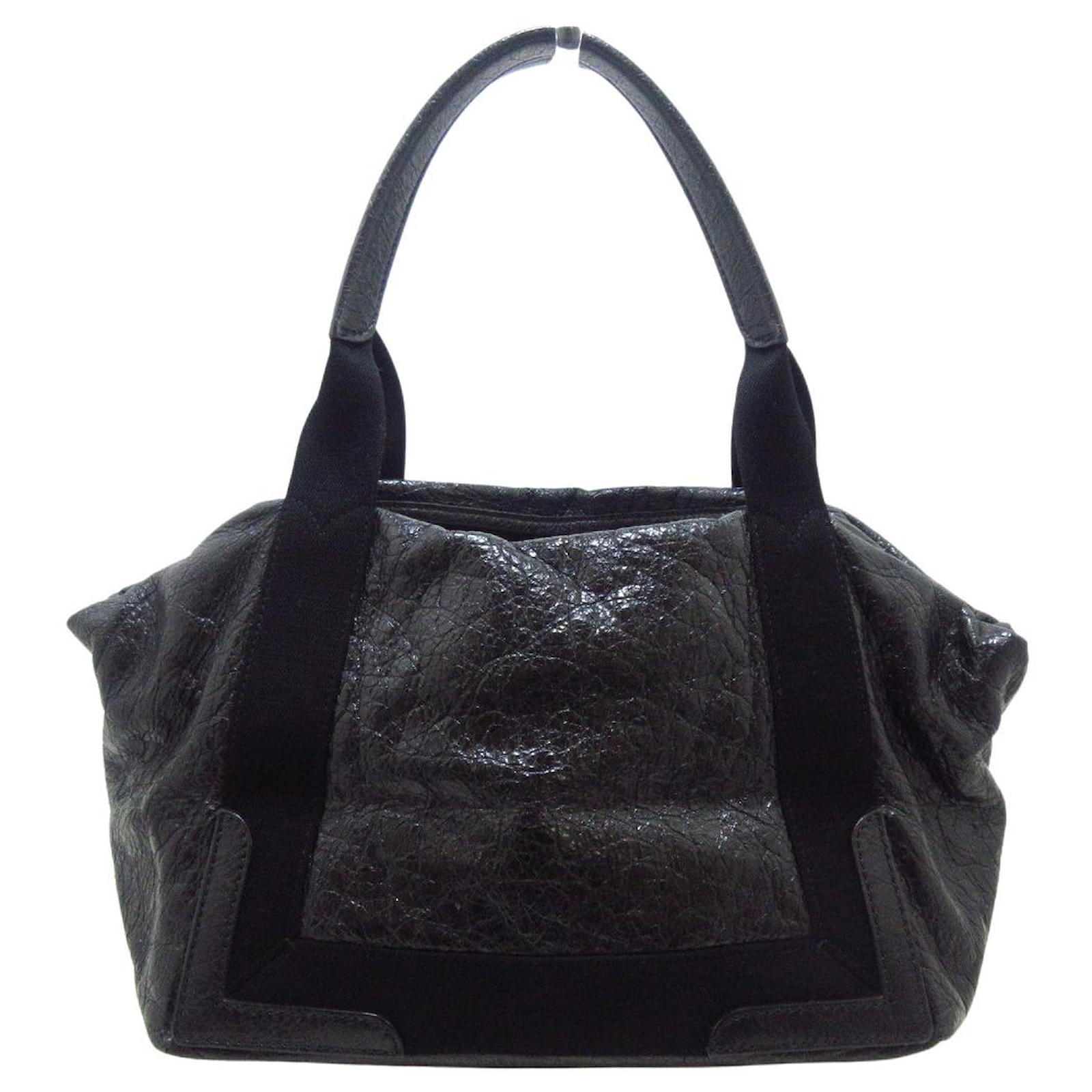 Balenciaga Navy Black Leather ref.467982 - Joli Closet