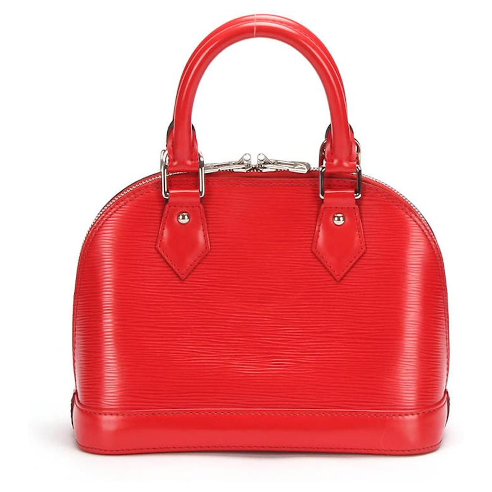Louis Vuitton Alma BB Red Pony-style calfskin ref.470664 - Joli Closet