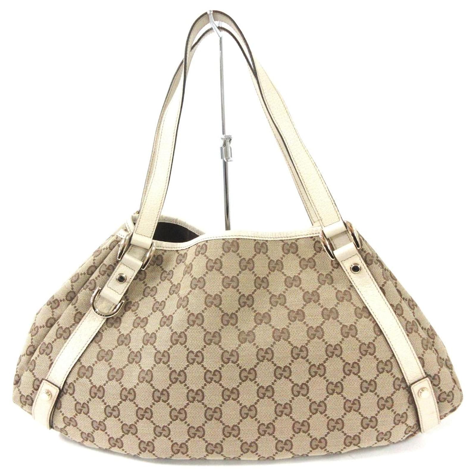 Gucci GG pattern Brown Leather ref.471560 - Joli Closet