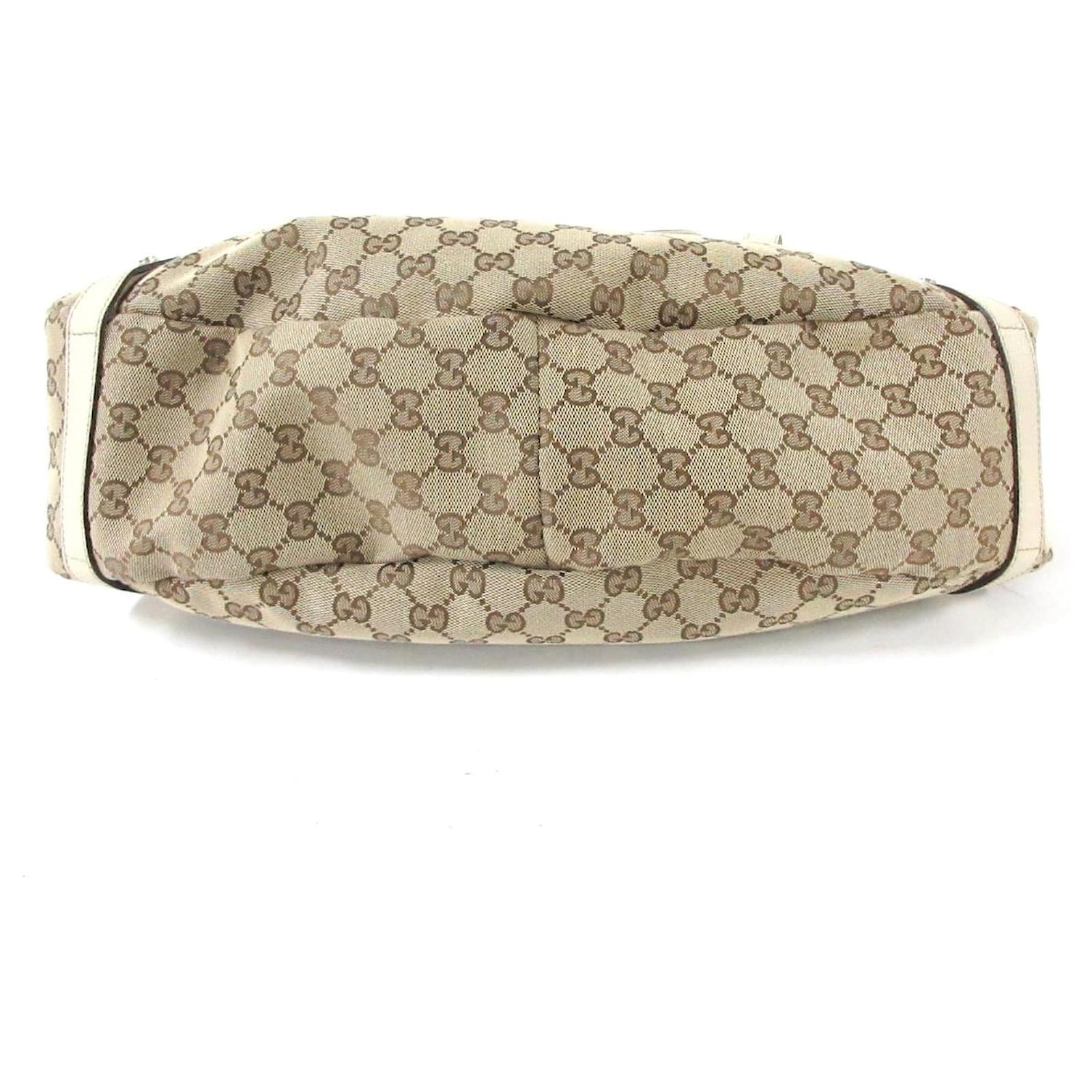 Gucci GG pattern Brown Leather ref.471560 - Joli Closet