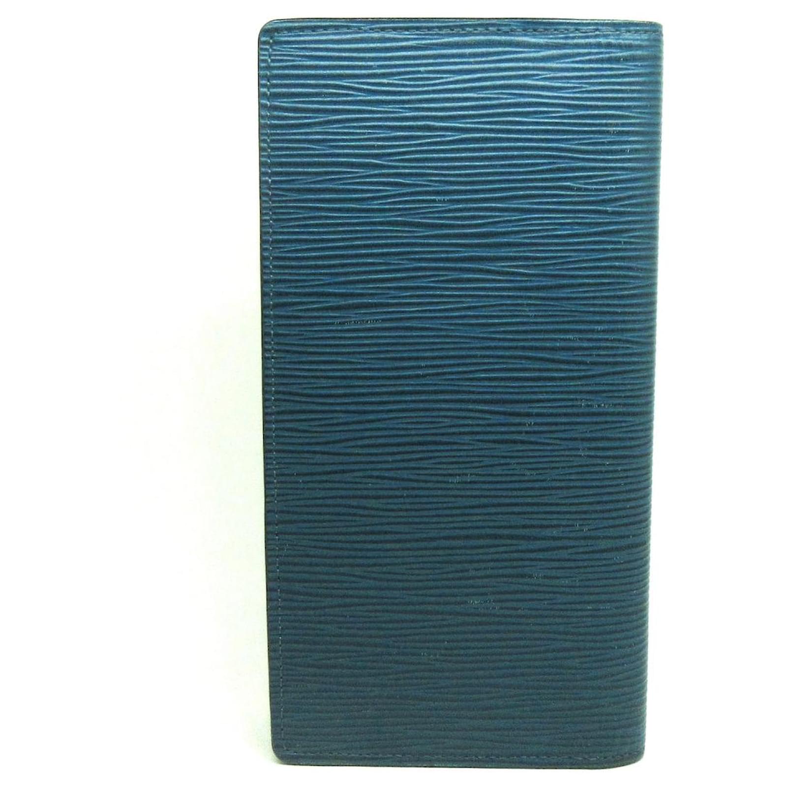 Louis Vuitton Brazza Blue Leather ref.471748 - Joli Closet