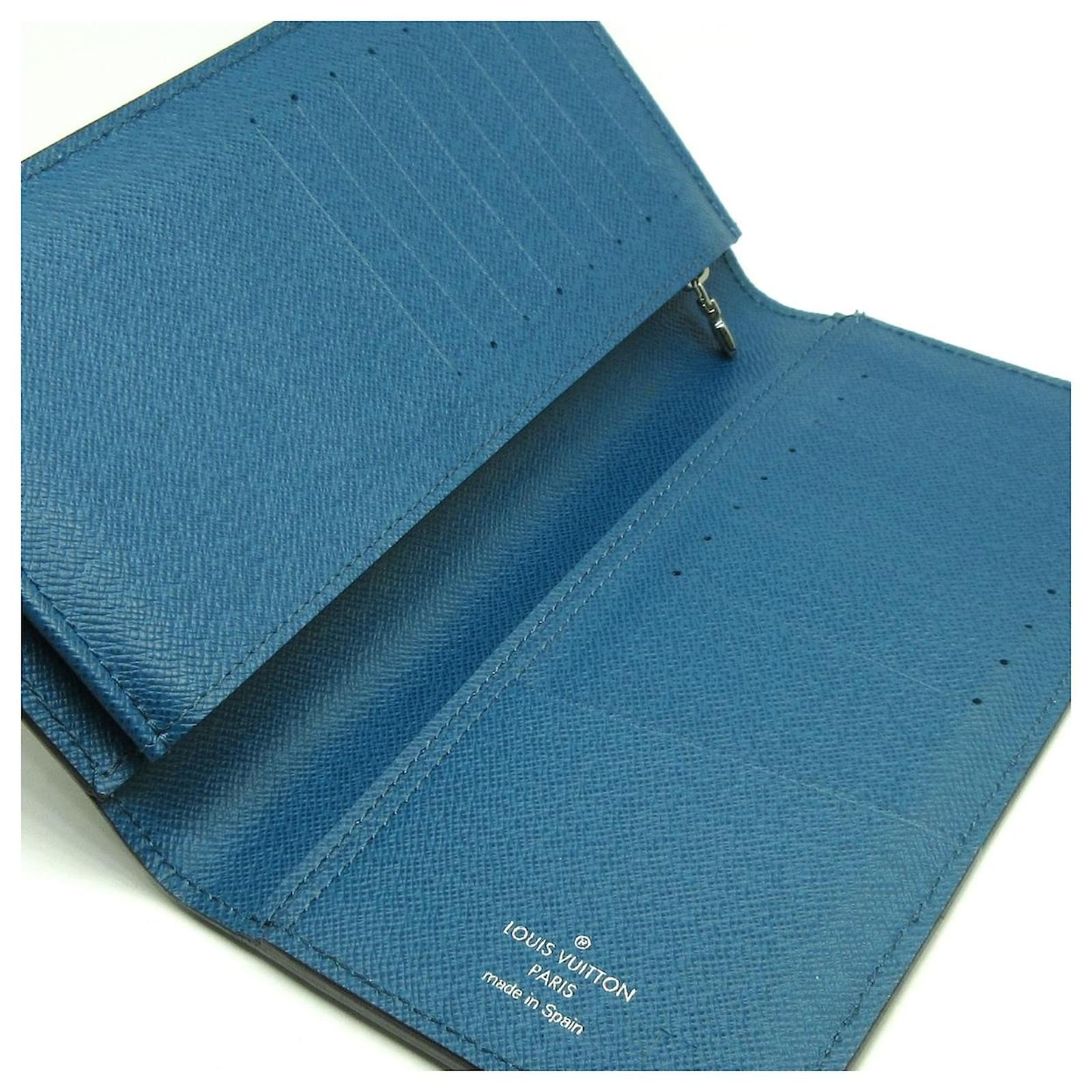 Louis Vuitton Brazza Blue Leather ref.471748 - Joli Closet