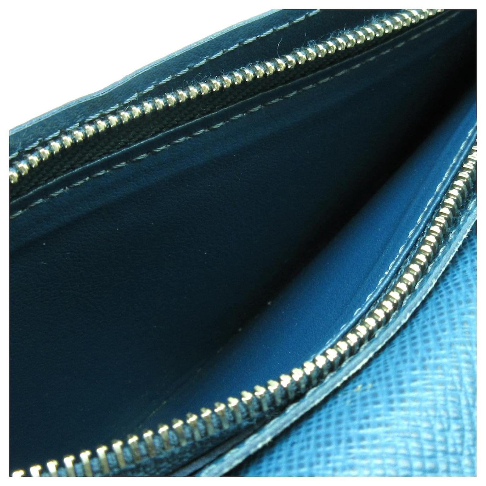 Louis Vuitton Brazza Blue Leather ref.471748 - Joli Closet