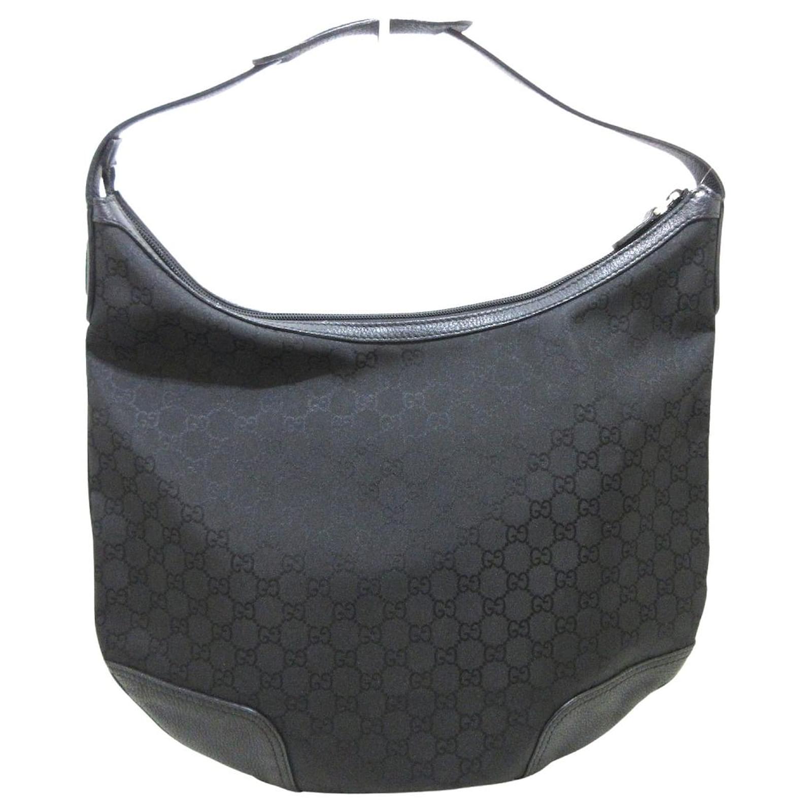 Gucci GG pattern Black Leather ref.472490 - Joli Closet