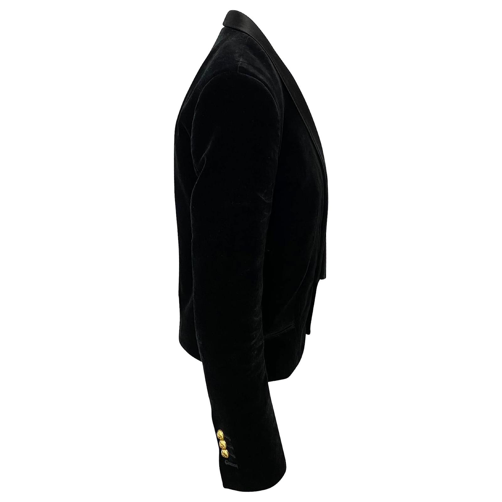 Balmain Evening Jacket in Black Velvet Cotton ref.474764 - Joli Closet