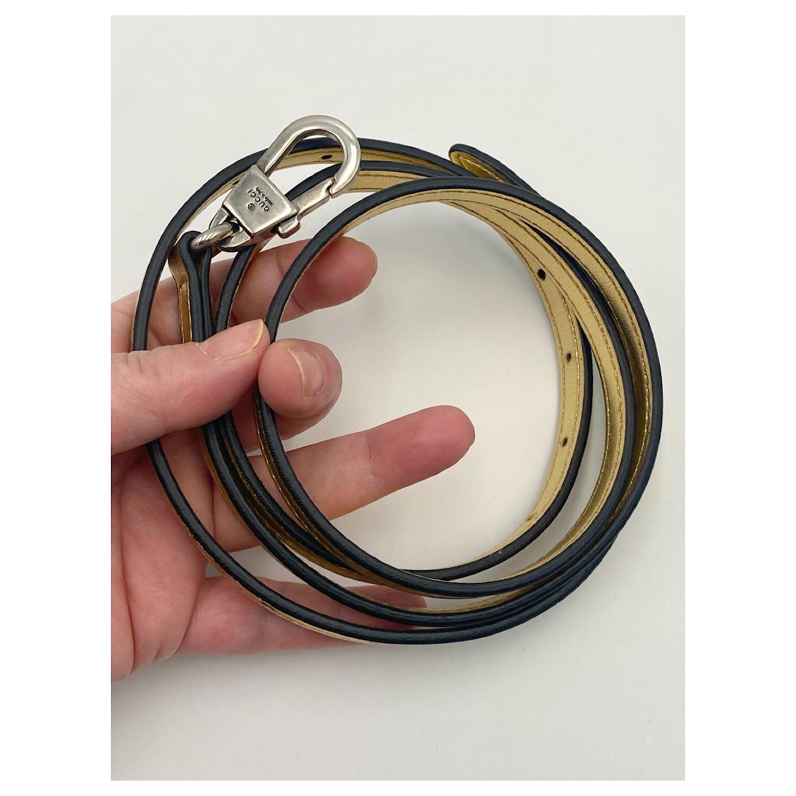 Gucci golden leather removable shoulder strap extension ref.474905 ...