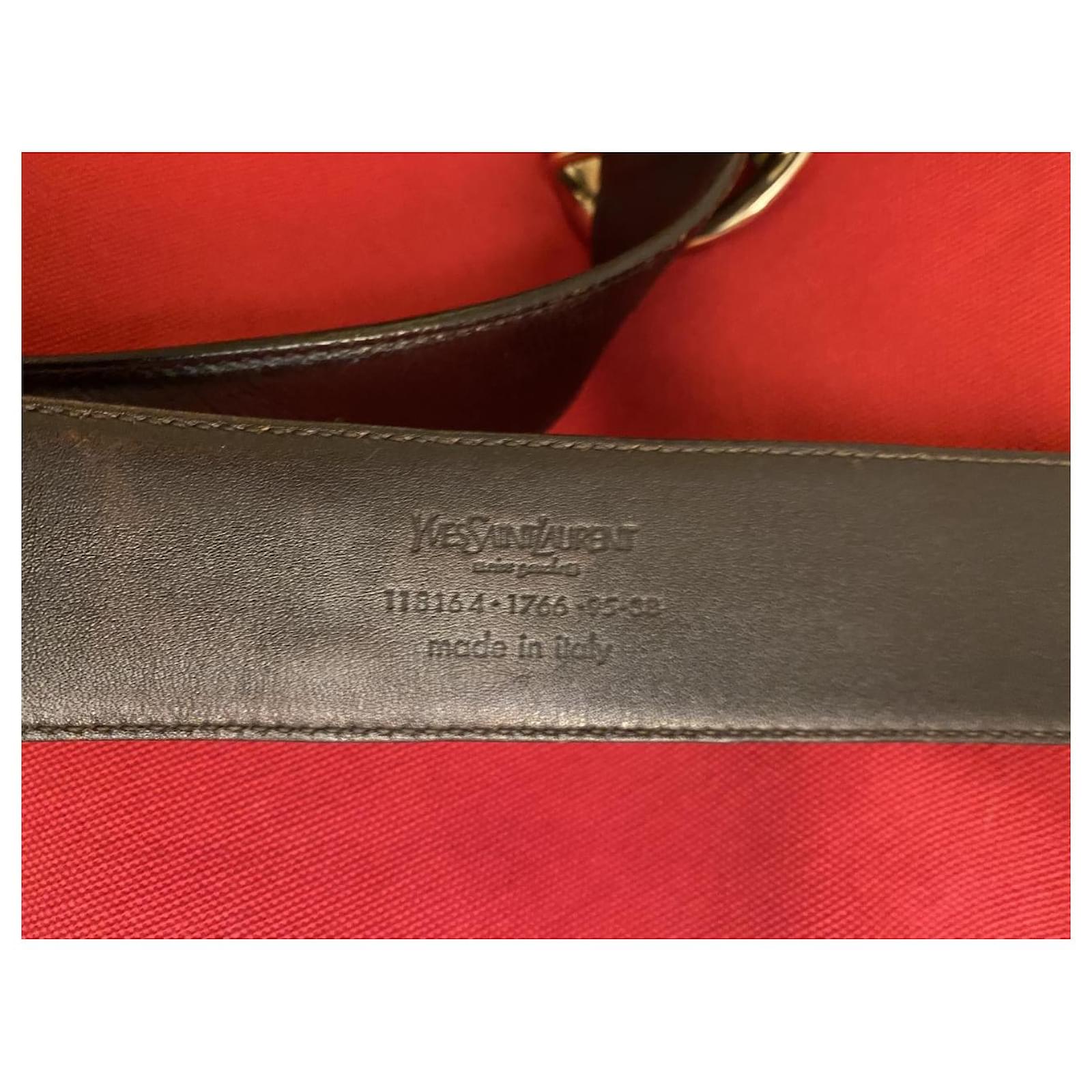 Yves Saint Laurent YSL vintage belt Brown Leather ref.477981 - Joli Closet