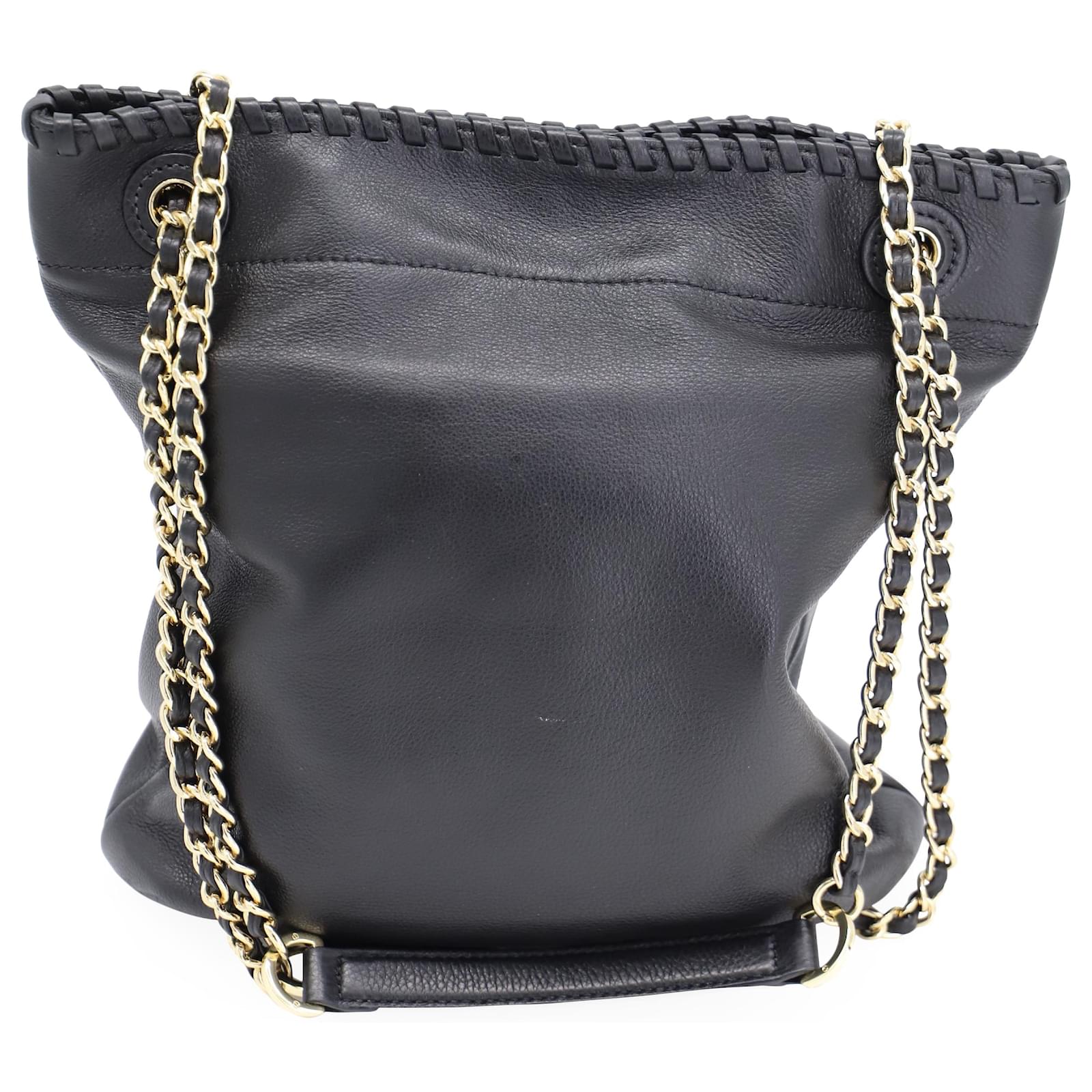 Tory Burch Marion Book Bag in Black Leather ref.479653 - Joli Closet